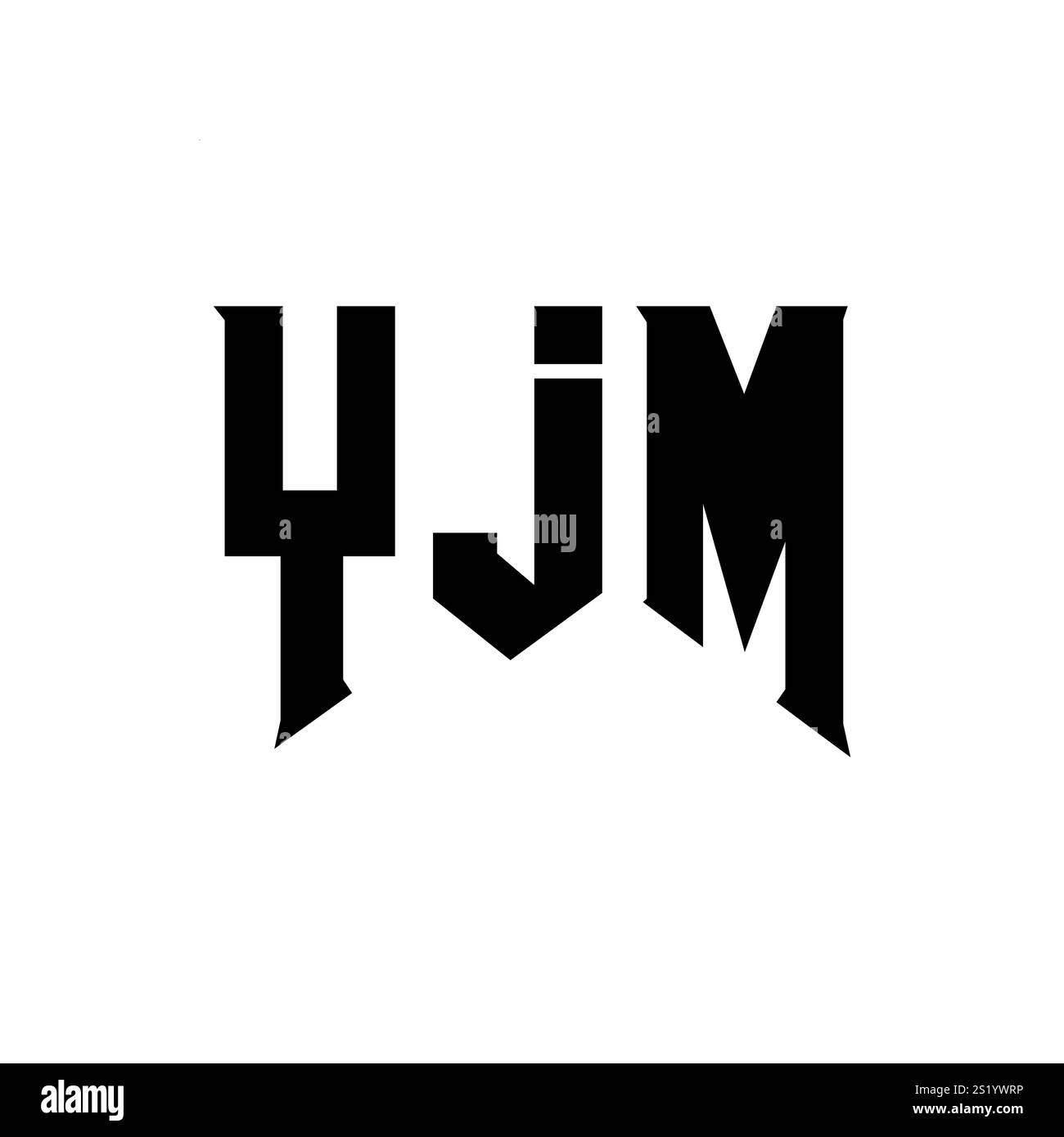 Yjm logo design hi-res stock photography and images - Alamy