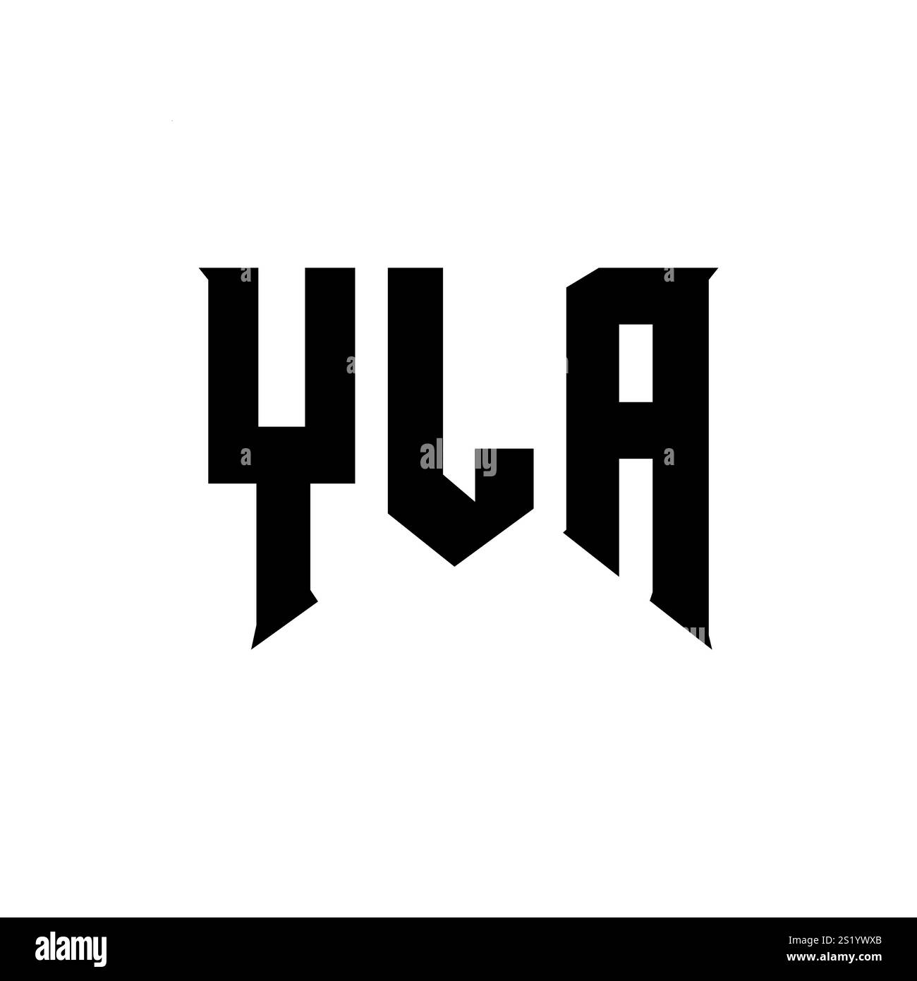 YLA letter logo design for technology company. YLA logo design black ...