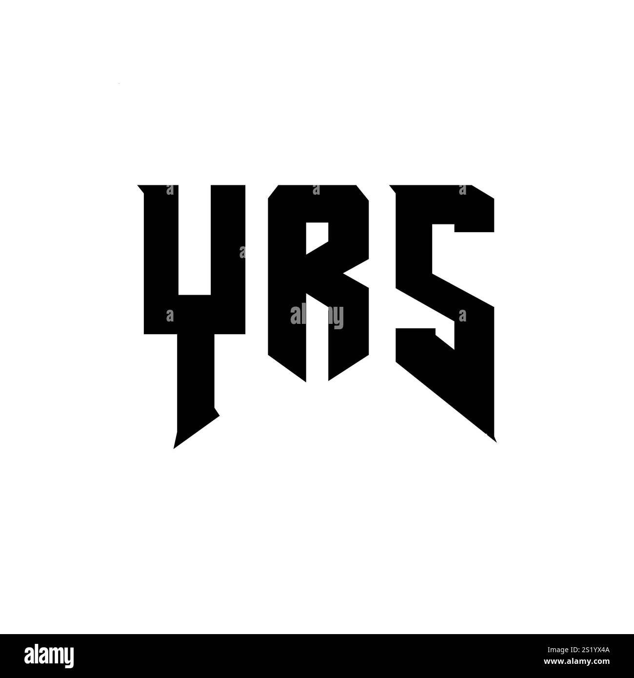 YRS letter logo design for technology company. YRS logo design black ...