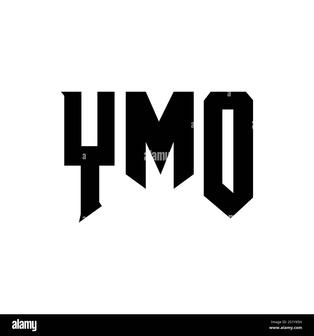 YMO letter logo design for technology company. YMO logo design black ...