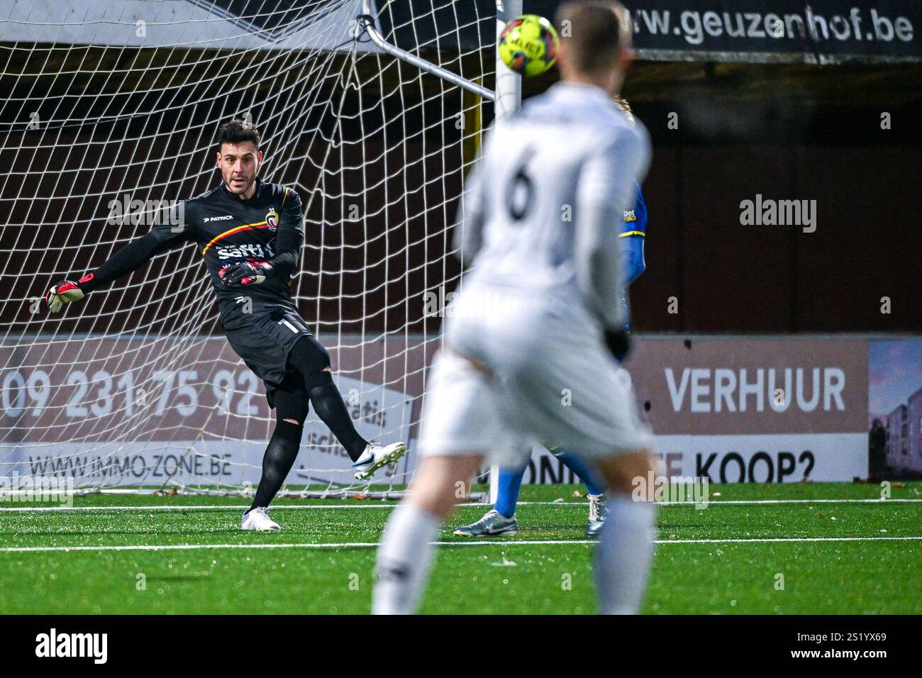 Wetteren, Belgium. 04th Jan, 2025. Van Den Noortgaete Kevin (1) of RFC ...