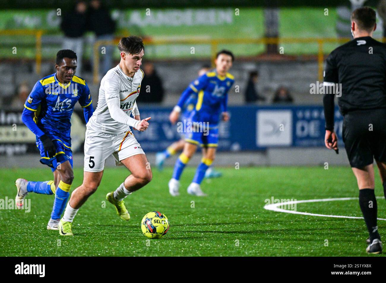 Wetteren, Belgium. 04th Jan, 2025. Queipo Gomez Enrique (5) of RFC ...