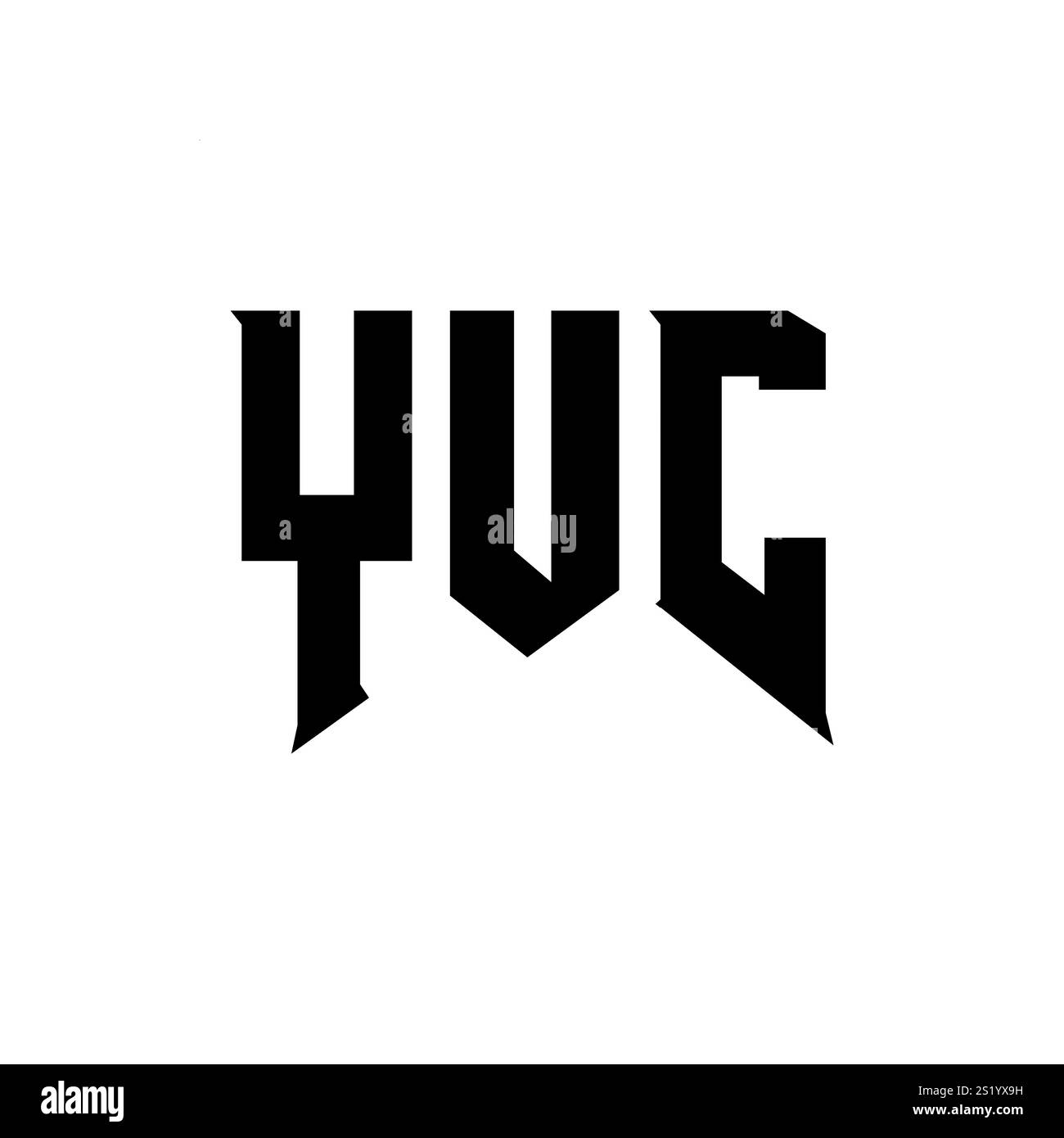 YUC letter logo design for technology company. YUC logo design black ...