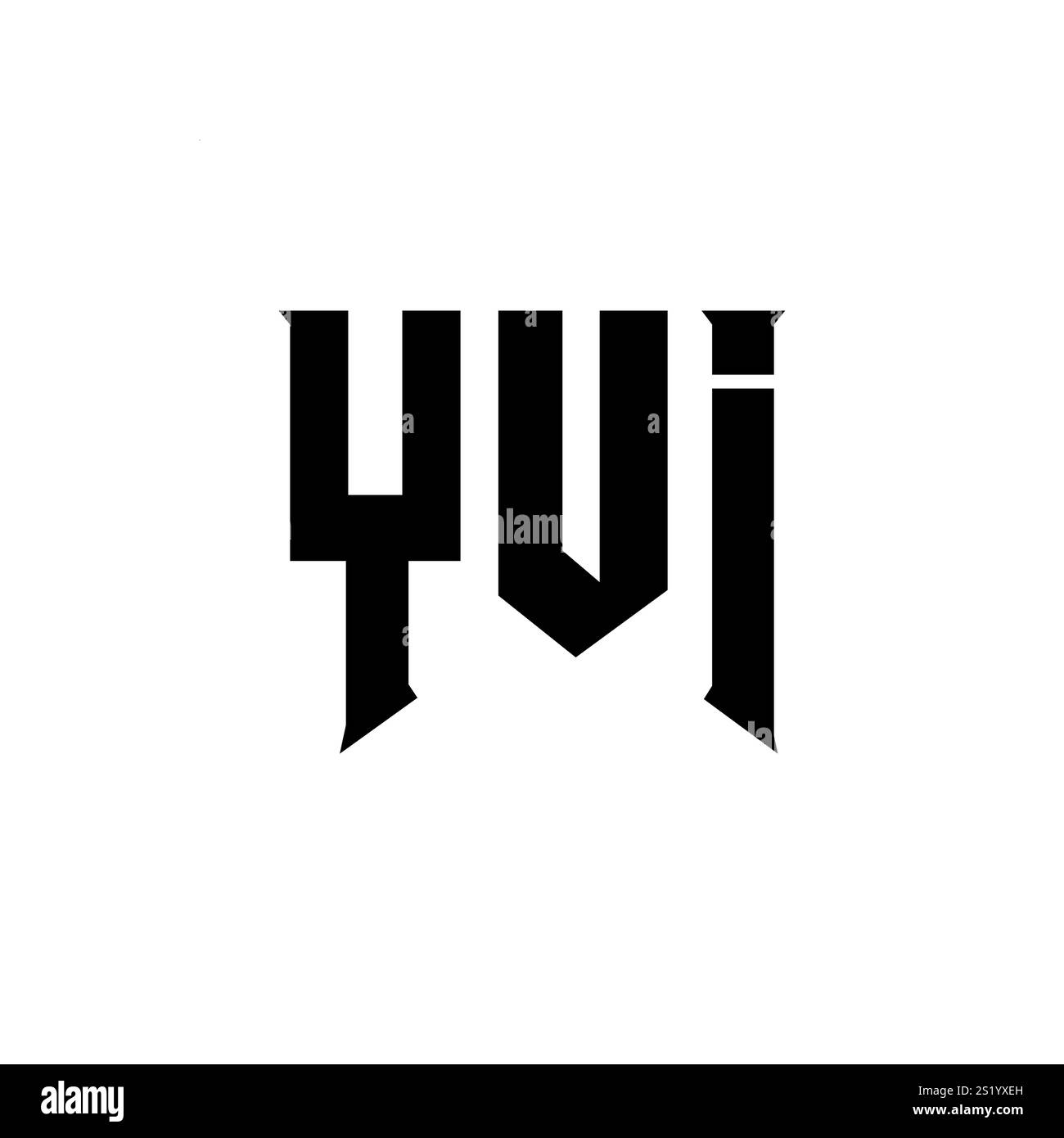 YUI letter logo design for technology company. YUI logo design black ...