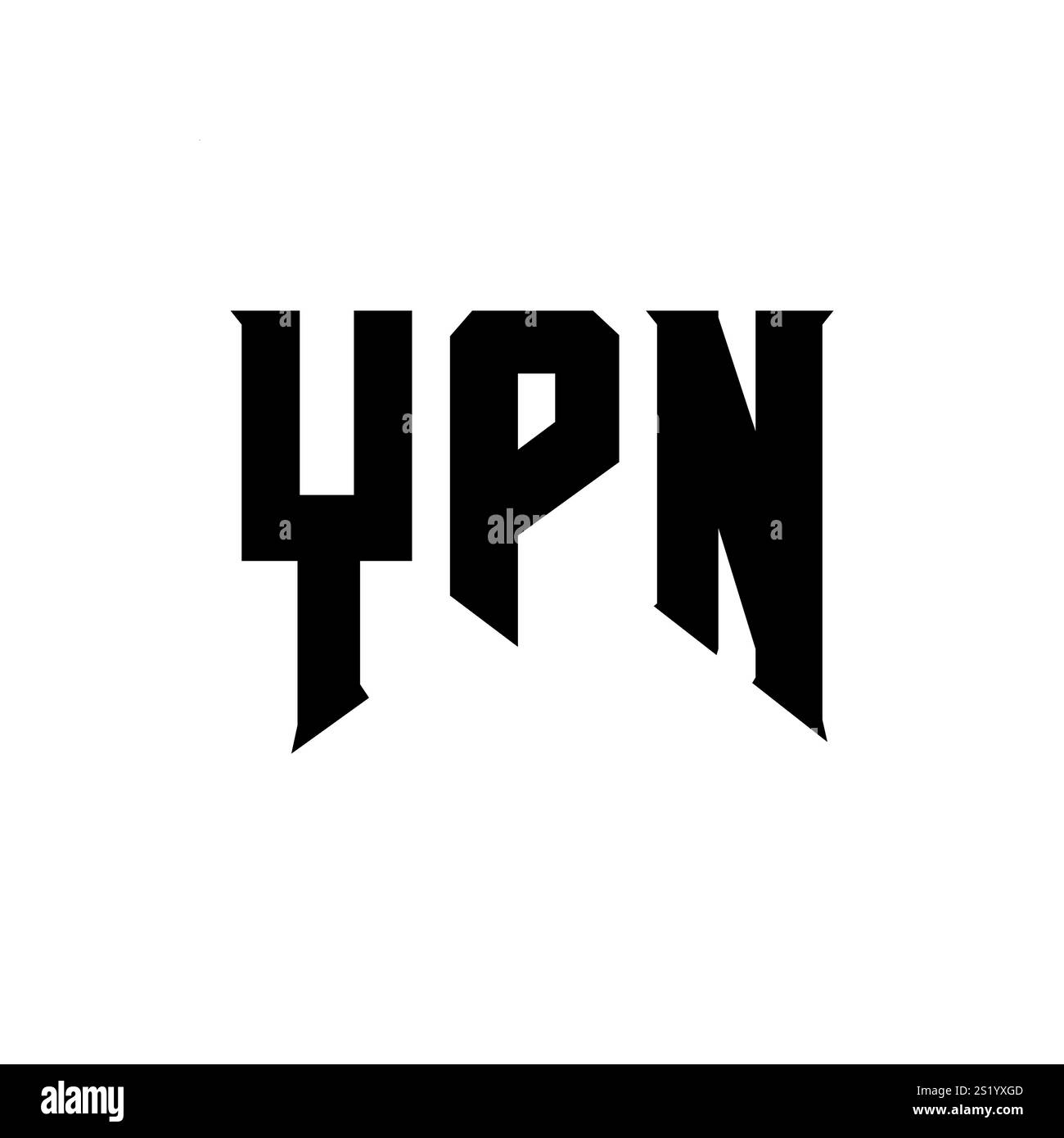 YPN letter logo design for technology company. YPN logo design black ...