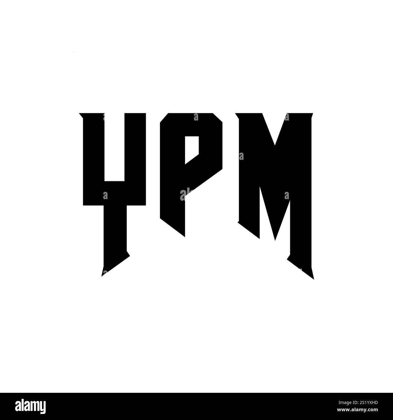 YPM letter logo design for technology company. YPM logo design black ...