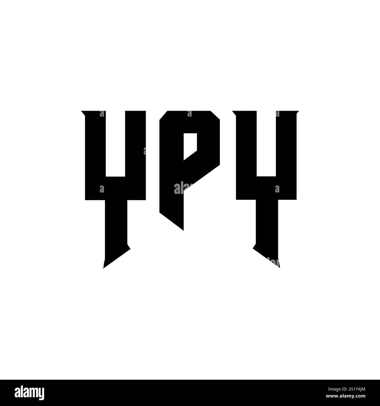 YPY letter logo design for technology company. YPY logo design black ...