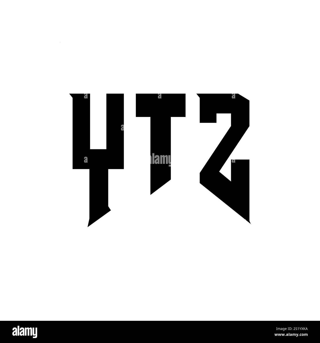 YTZ letter logo design for technology company. YTZ logo design black ...