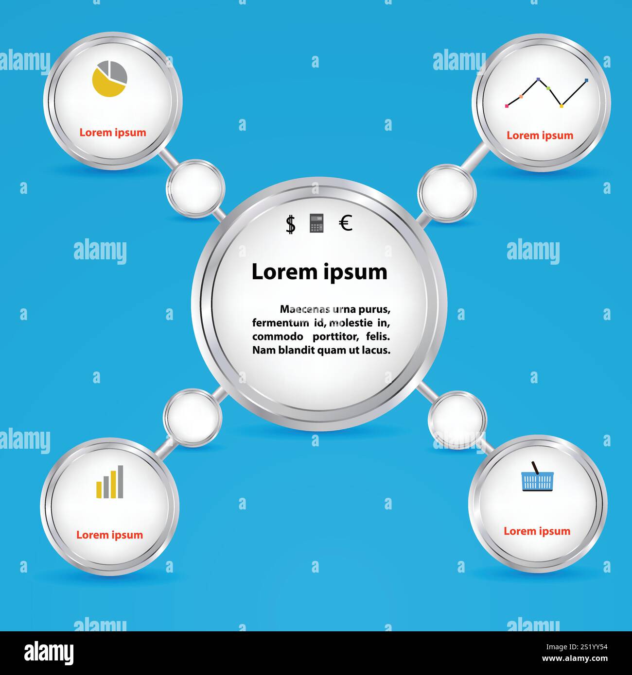 Circles for business concepts. Suitable for business presentations, as ...