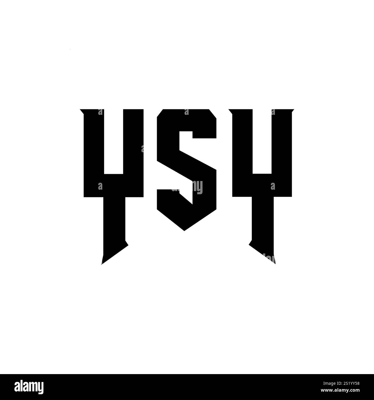 YSY letter logo design for technology company. YSY logo design black ...