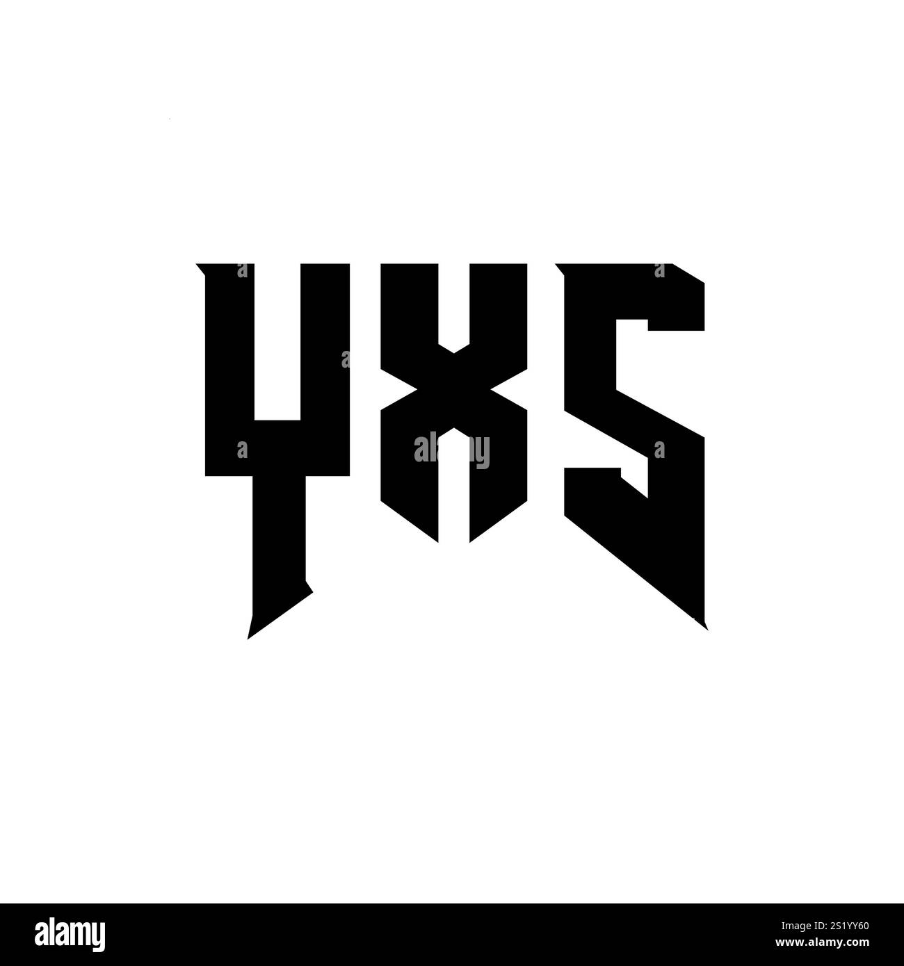 Yxs logo design Stock Vector Images - Alamy