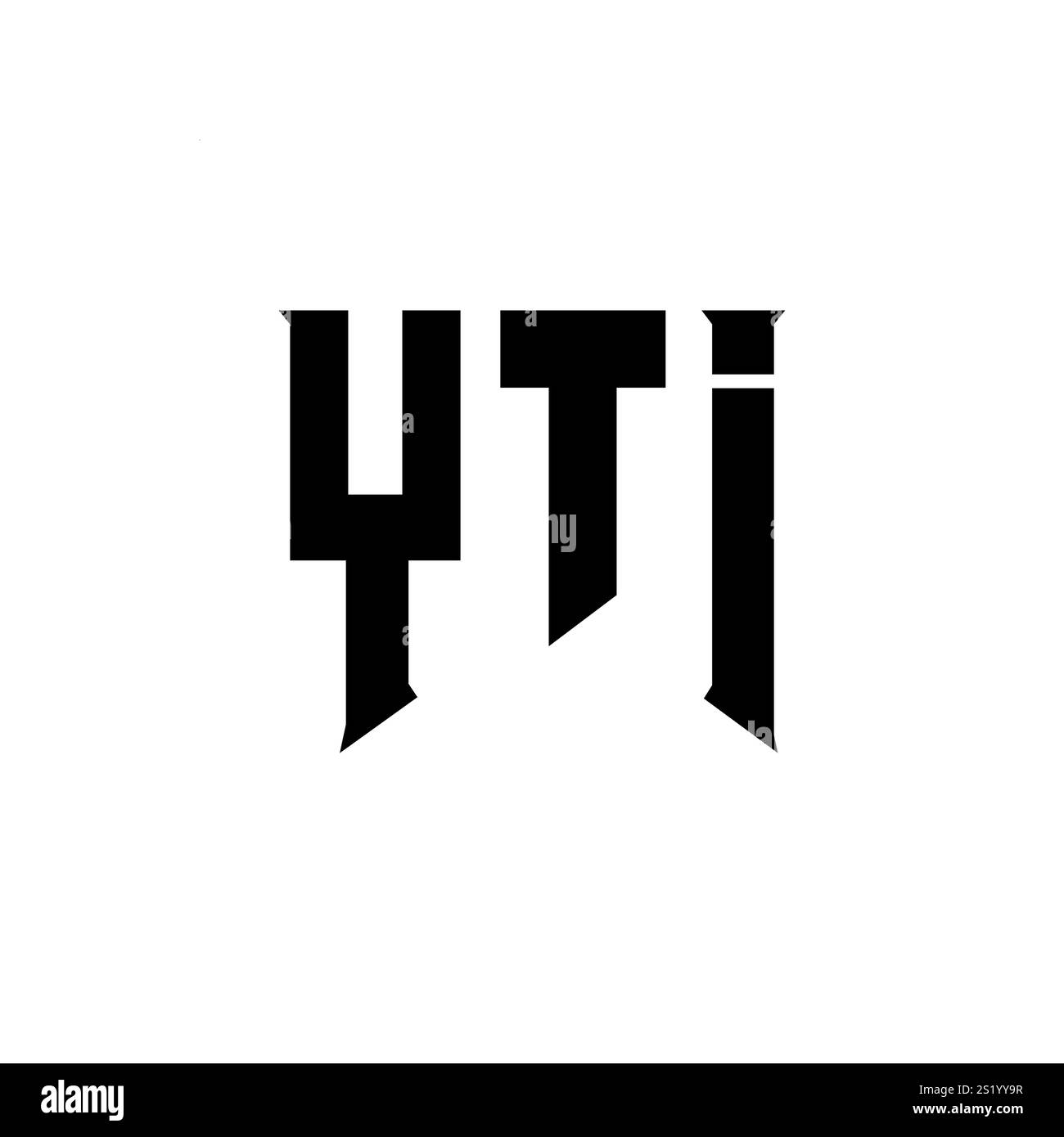 YTI letter logo design for technology company. YTI logo design black ...