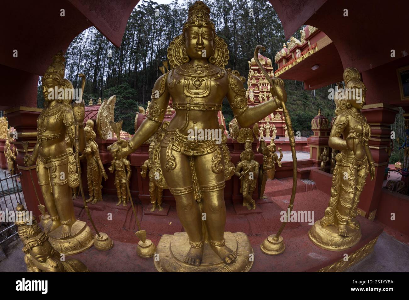 Sttaues of the gods at Seetha Amman Kovil temple, Sri Lanka Stock Photo ...