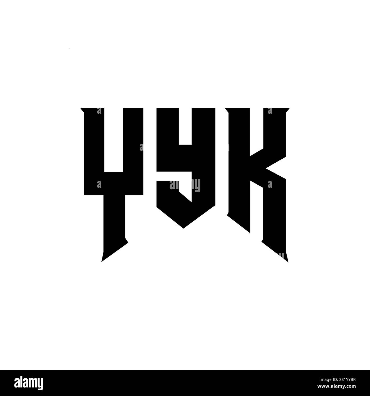 YYK letter logo design for technology company. YYK logo design black ...