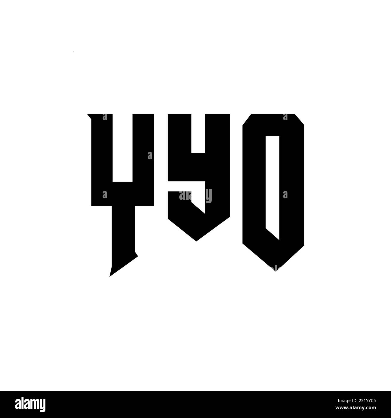 YYO letter logo design for technology company. YYO logo design black ...