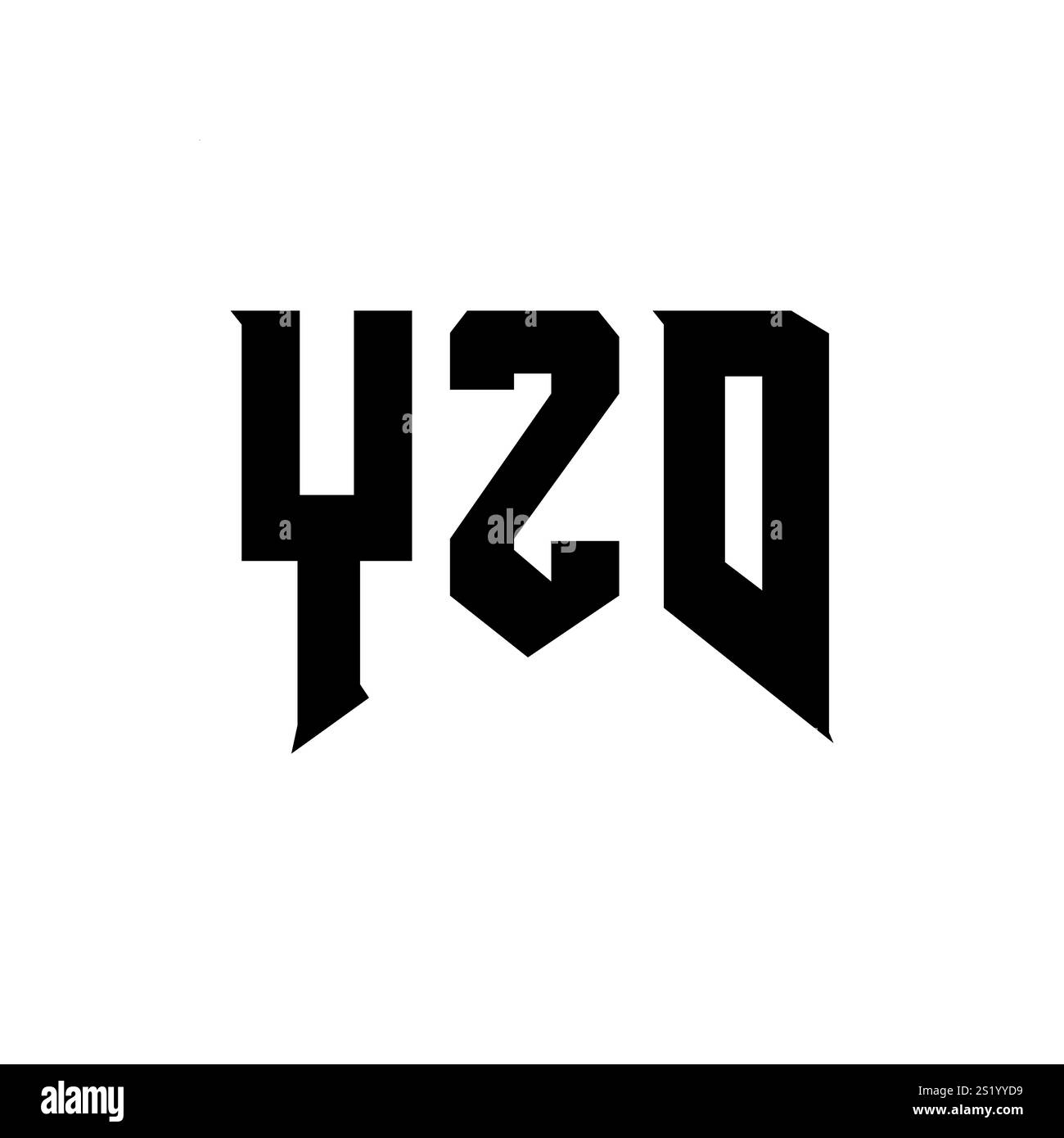 YZD letter logo design for technology company. YZD logo design black ...