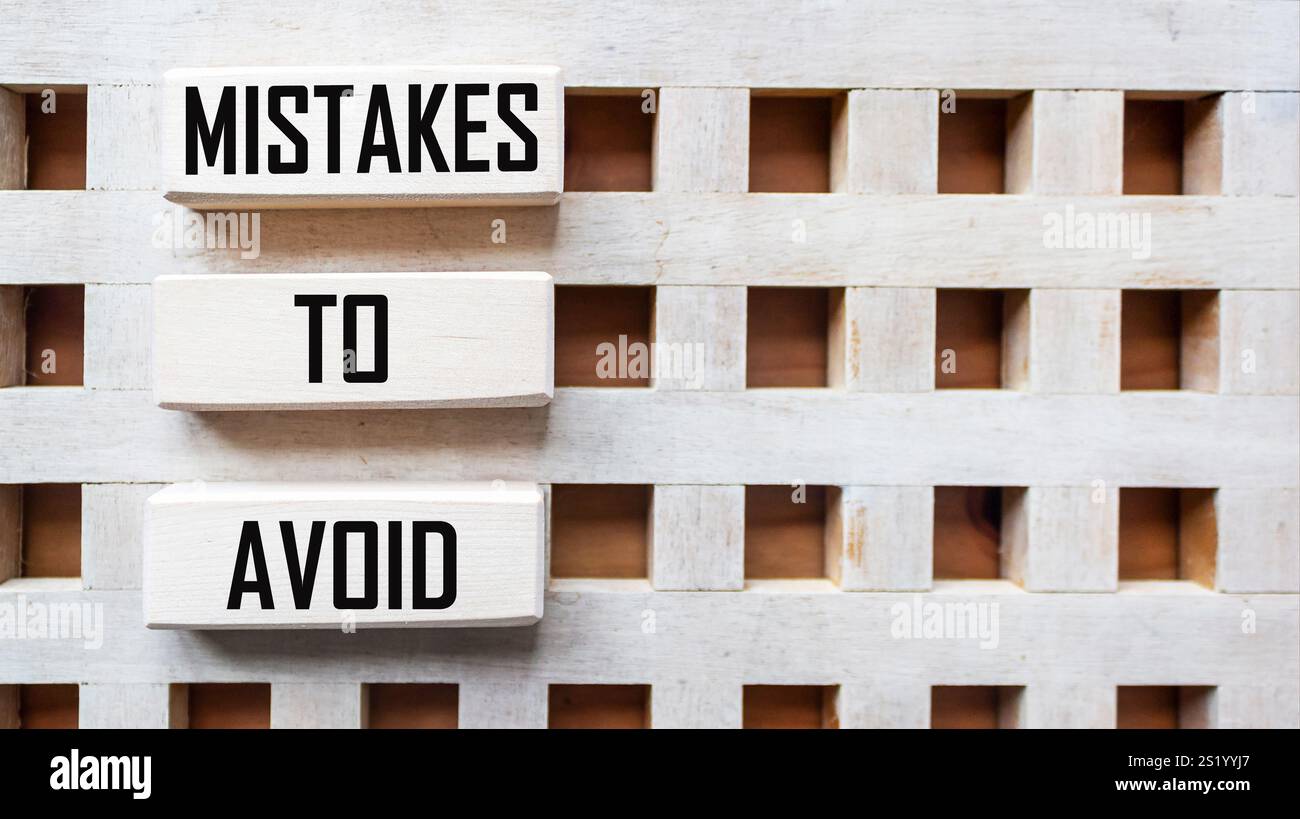 Avoid mistakes hi-res stock photography and images - Alamy