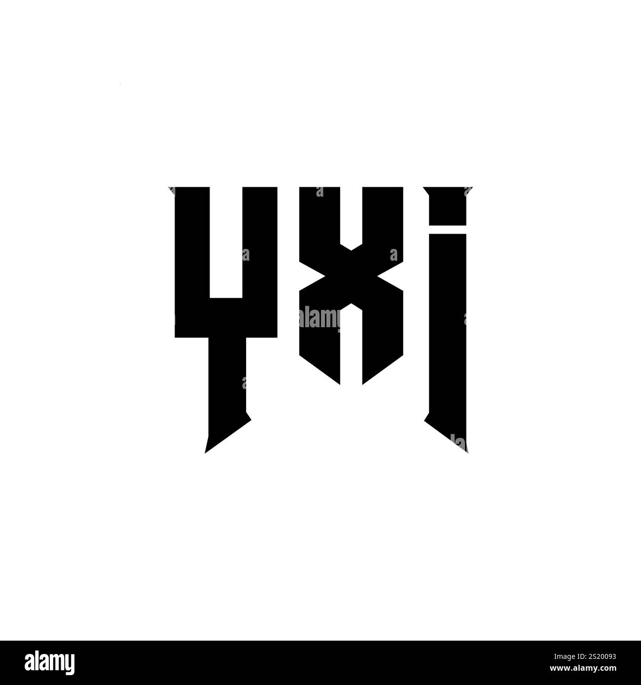 Yxi logo design hi-res stock photography and images - Alamy