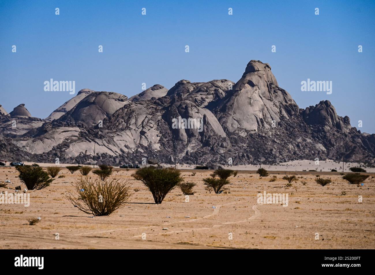 Bisha, Arabie Saoudite. 05th Jan, 2025. Desert landscape during the ...