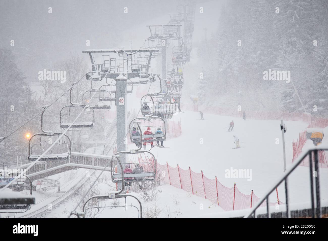 Winter scenes at Chamonix-Mont-Blanc ski resort in the French Alps ...
