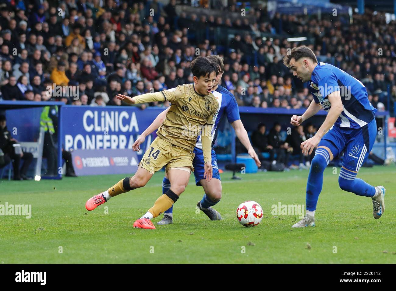 Ponferrada, Spain. 5th Jan, 2025. Takefusa Kubo (Sociedad) Football ...
