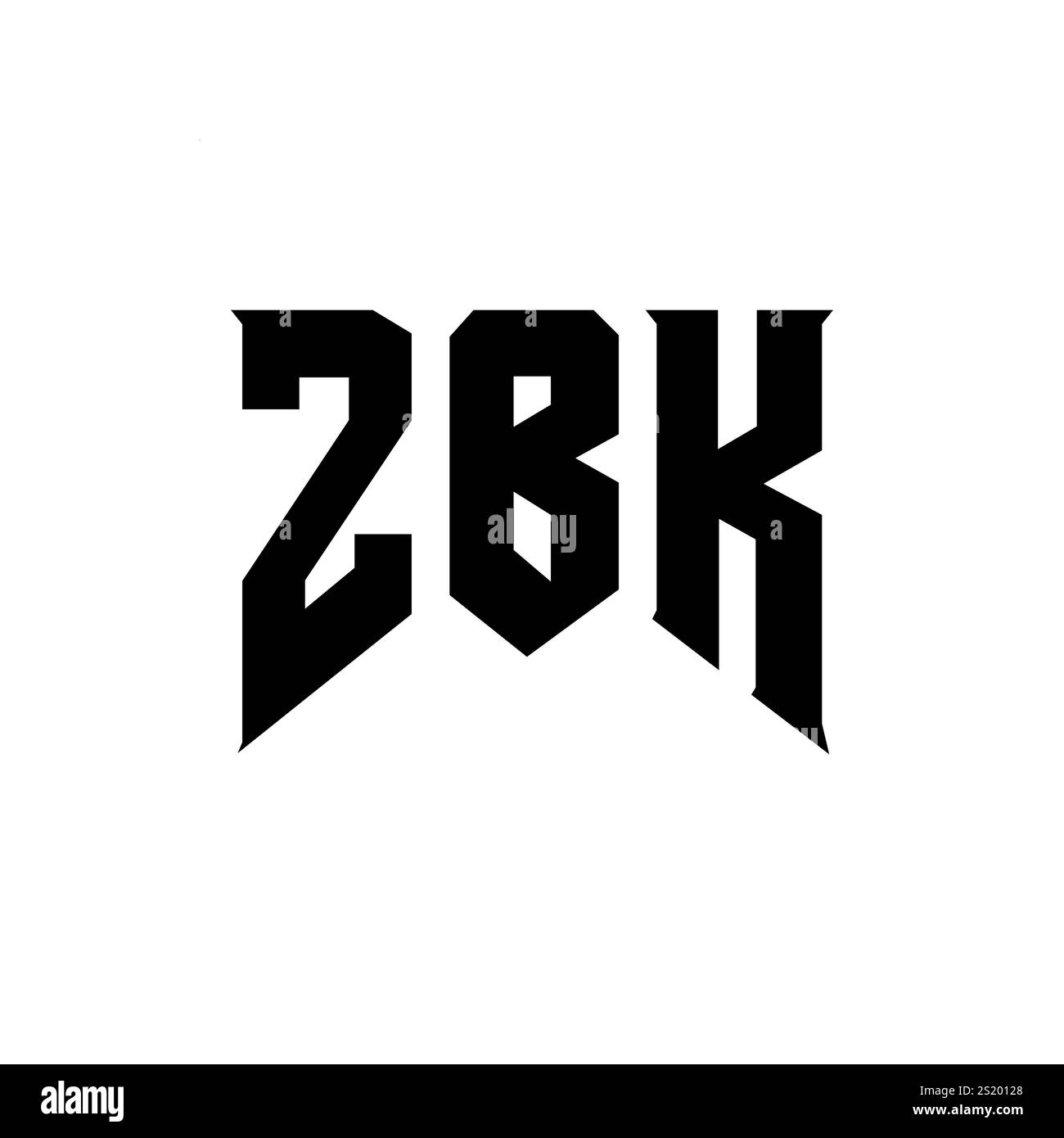 Zbk logo design hi-res stock photography and images - Alamy