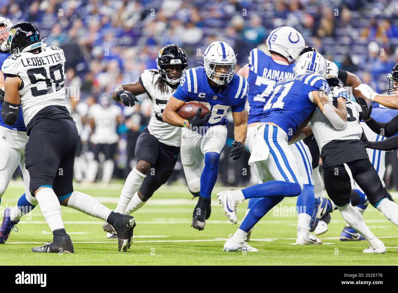 Indianapolis, Indiana, USA. 05th Jan, 2025. Indianapolis Colts running ...