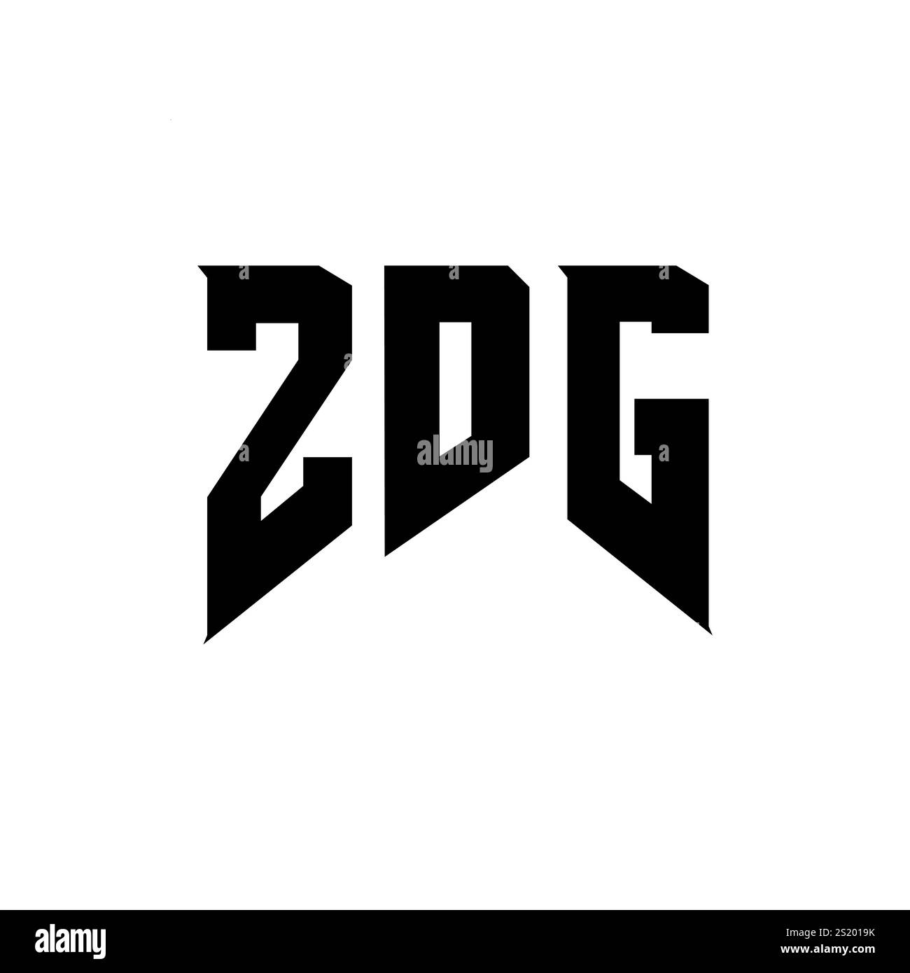 ZDG letter logo design for technology company. ZDG logo design black ...