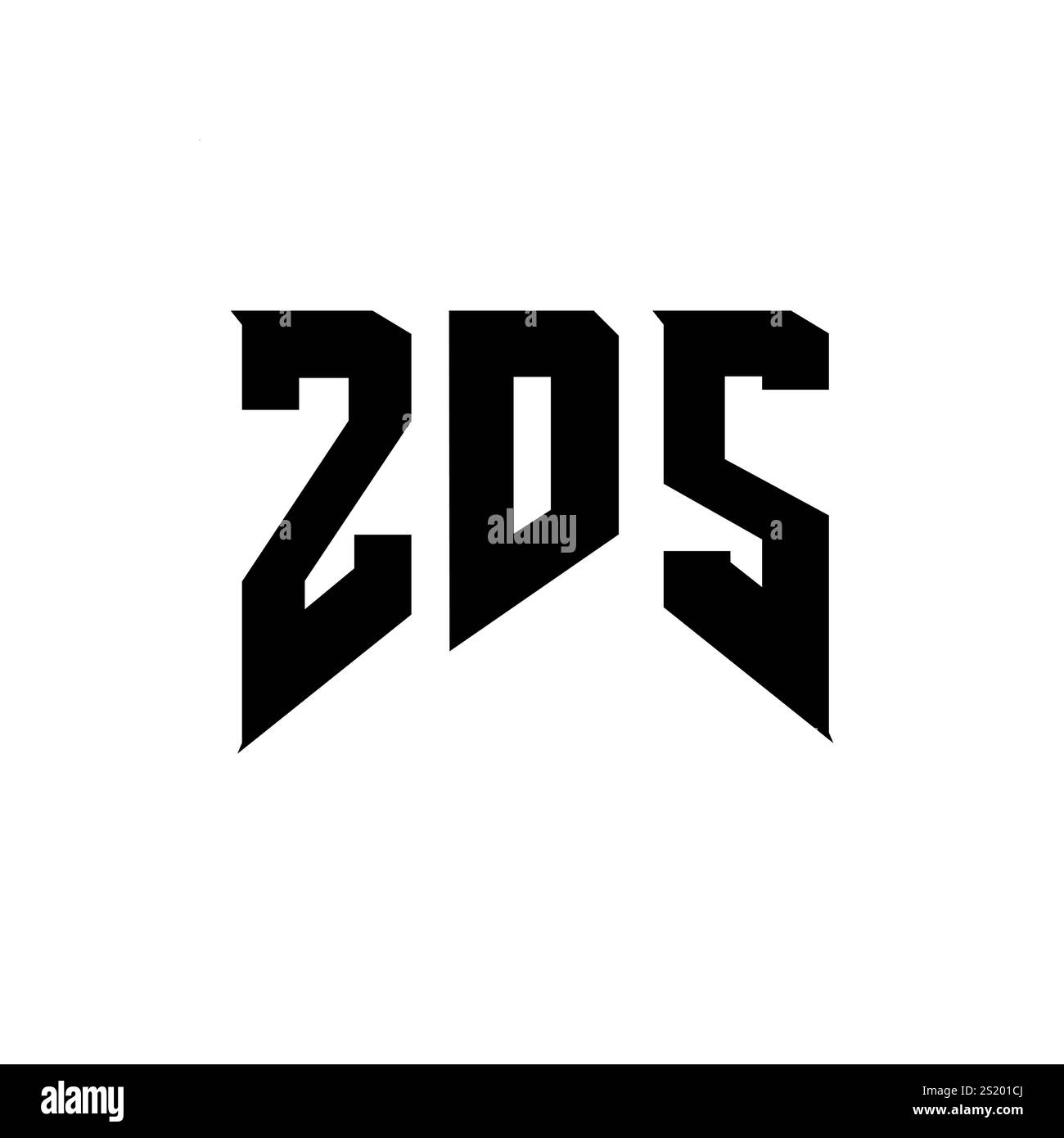 ZDS letter logo design for technology company. ZDS logo design black ...