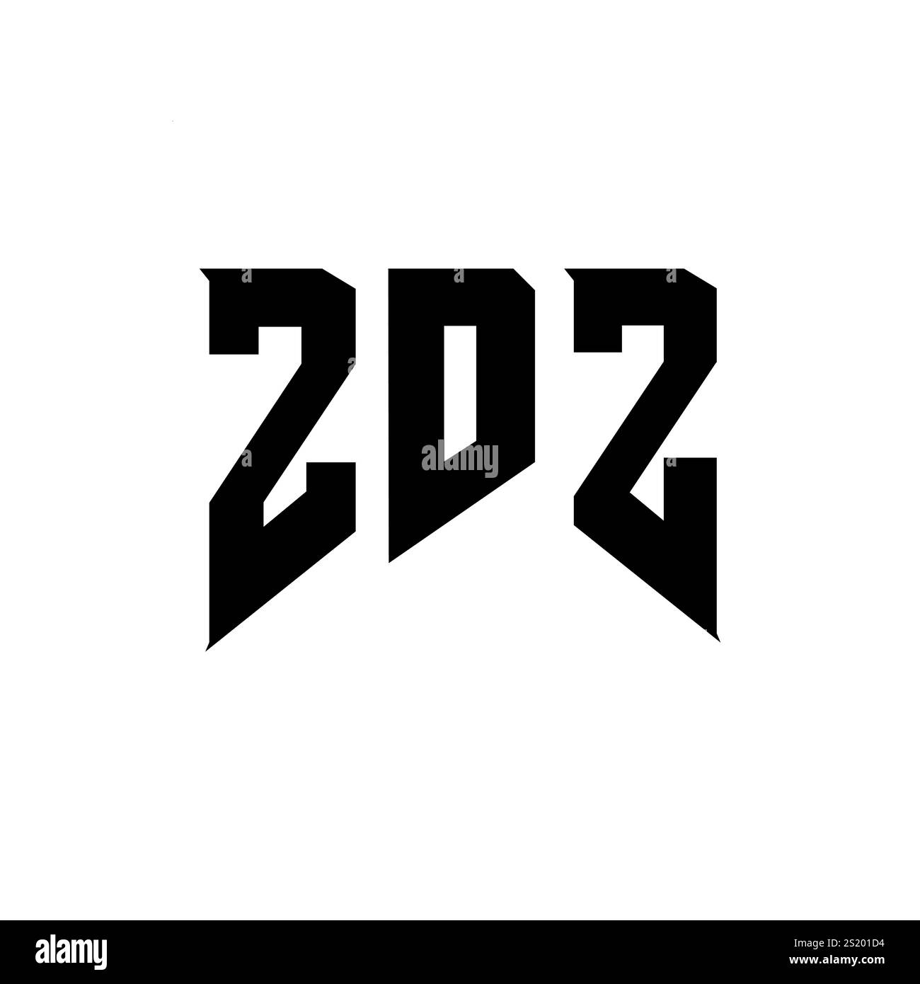 ZDZ letter logo design for technology company. ZDZ logo design black and white color combination ...