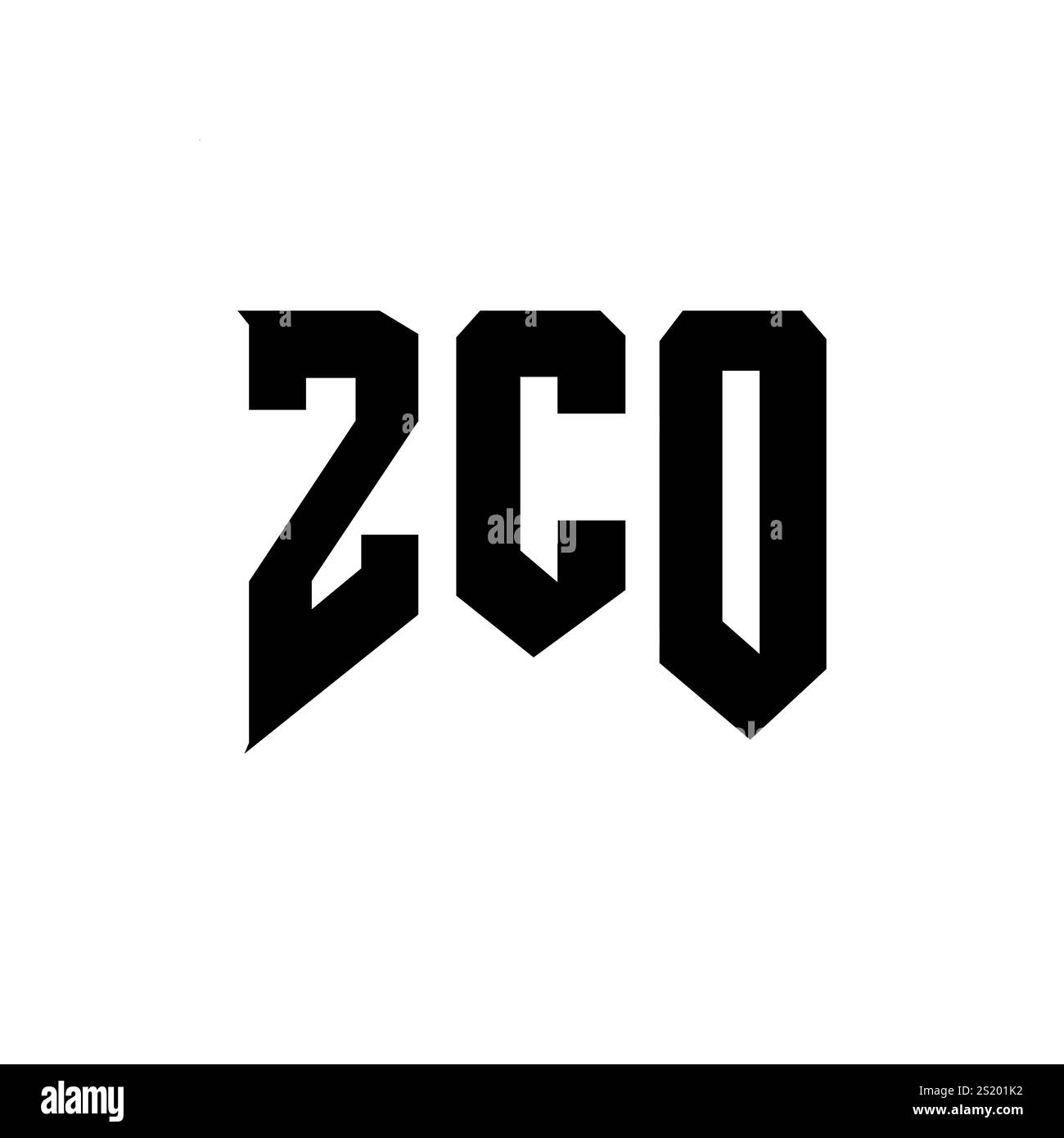 ZCO letter logo design for technology company. ZCO logo design black ...