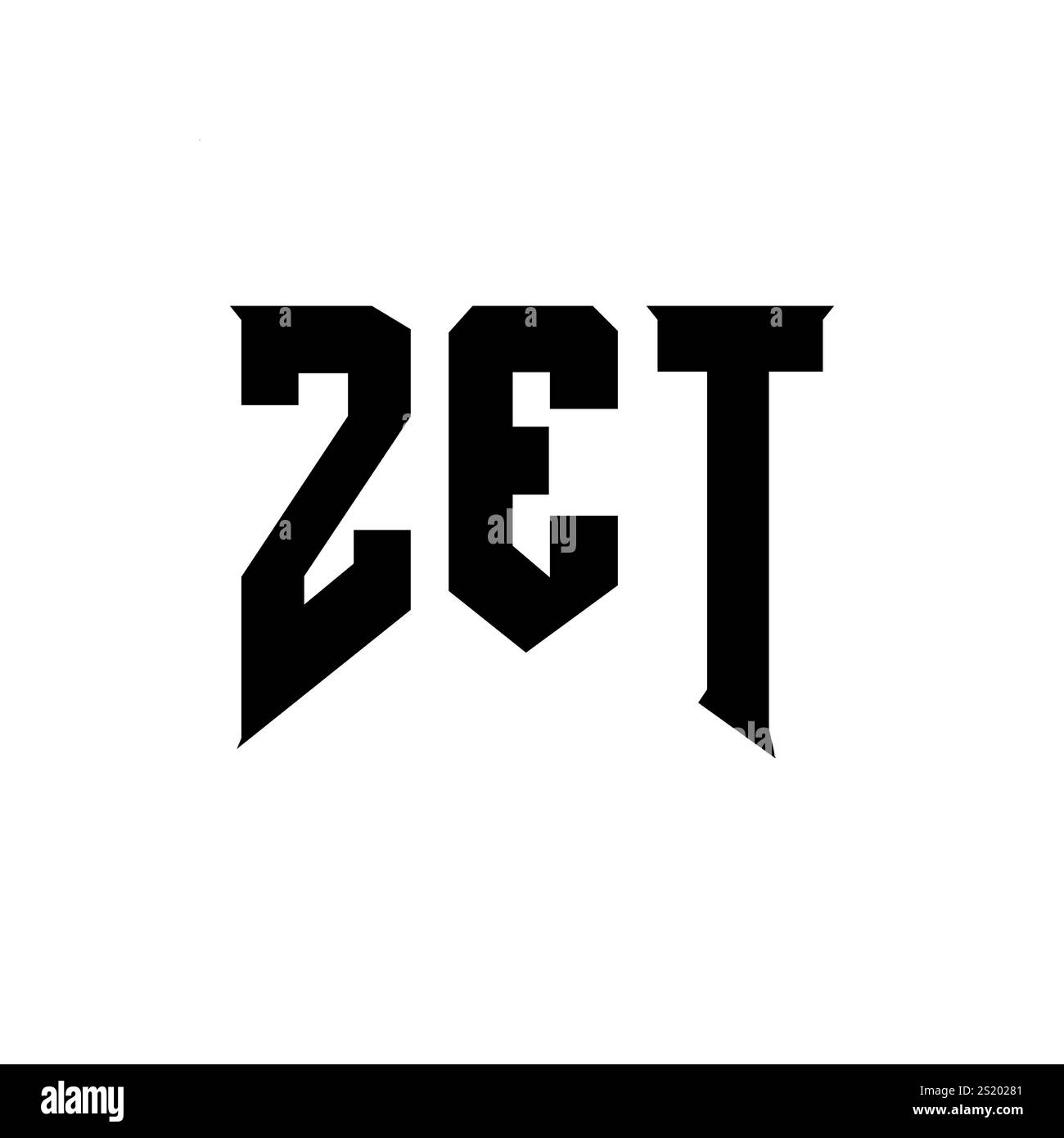 Zet logo design hi-res stock photography and images - Alamy