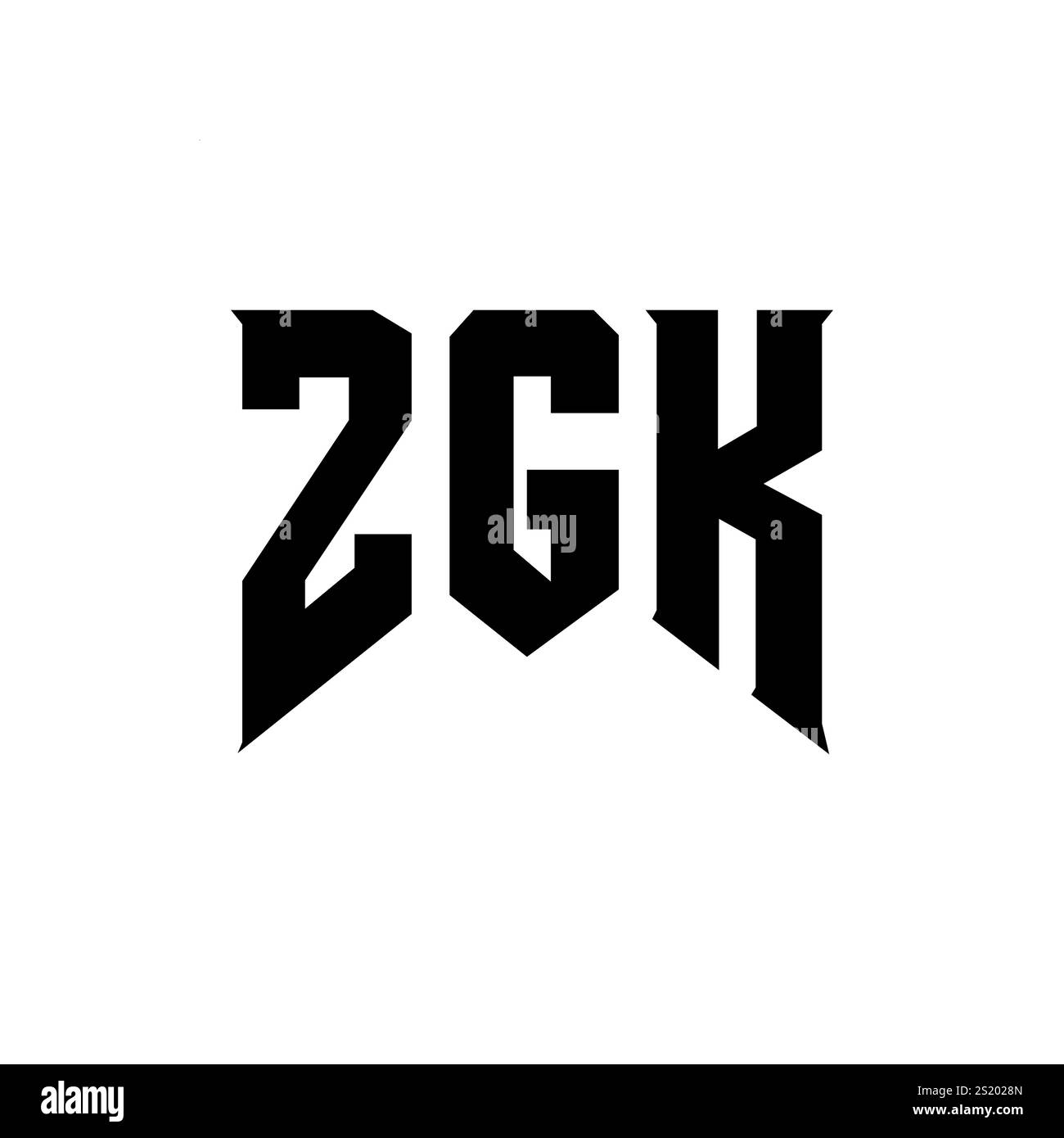 Zgk logo design hi-res stock photography and images - Alamy