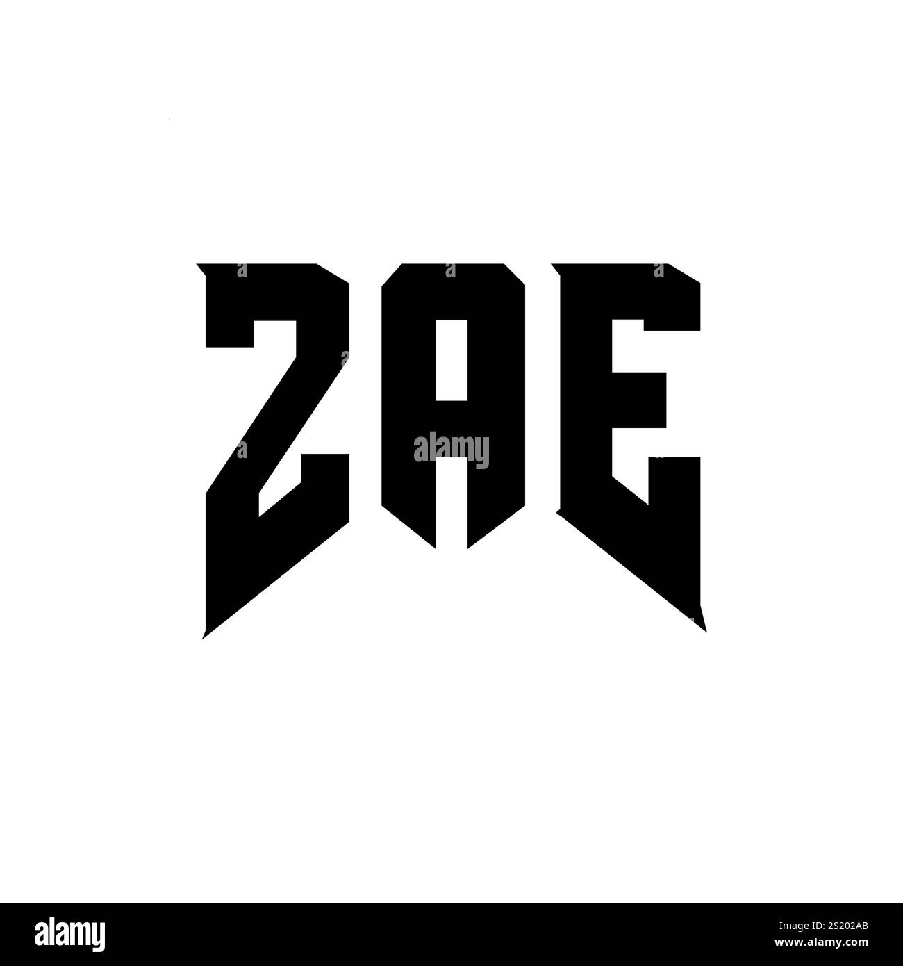 ZAE letter logo design for technology company. ZAE logo design black ...