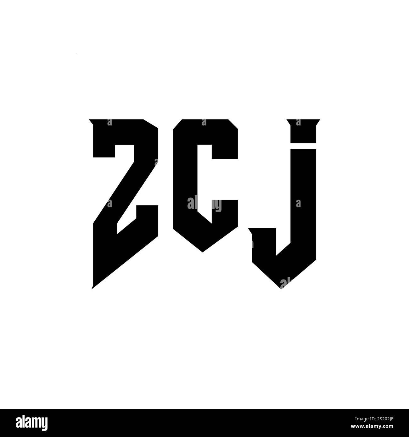 Zcj logo design hi-res stock photography and images - Alamy