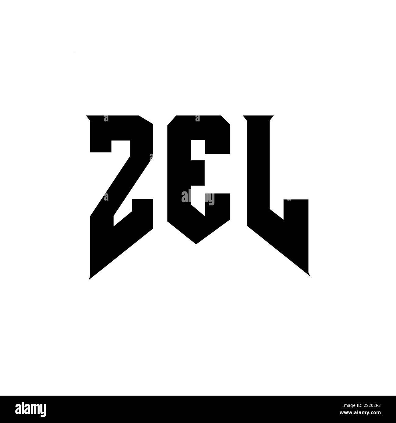 ZEL letter logo design for technology company. ZEL logo design black ...