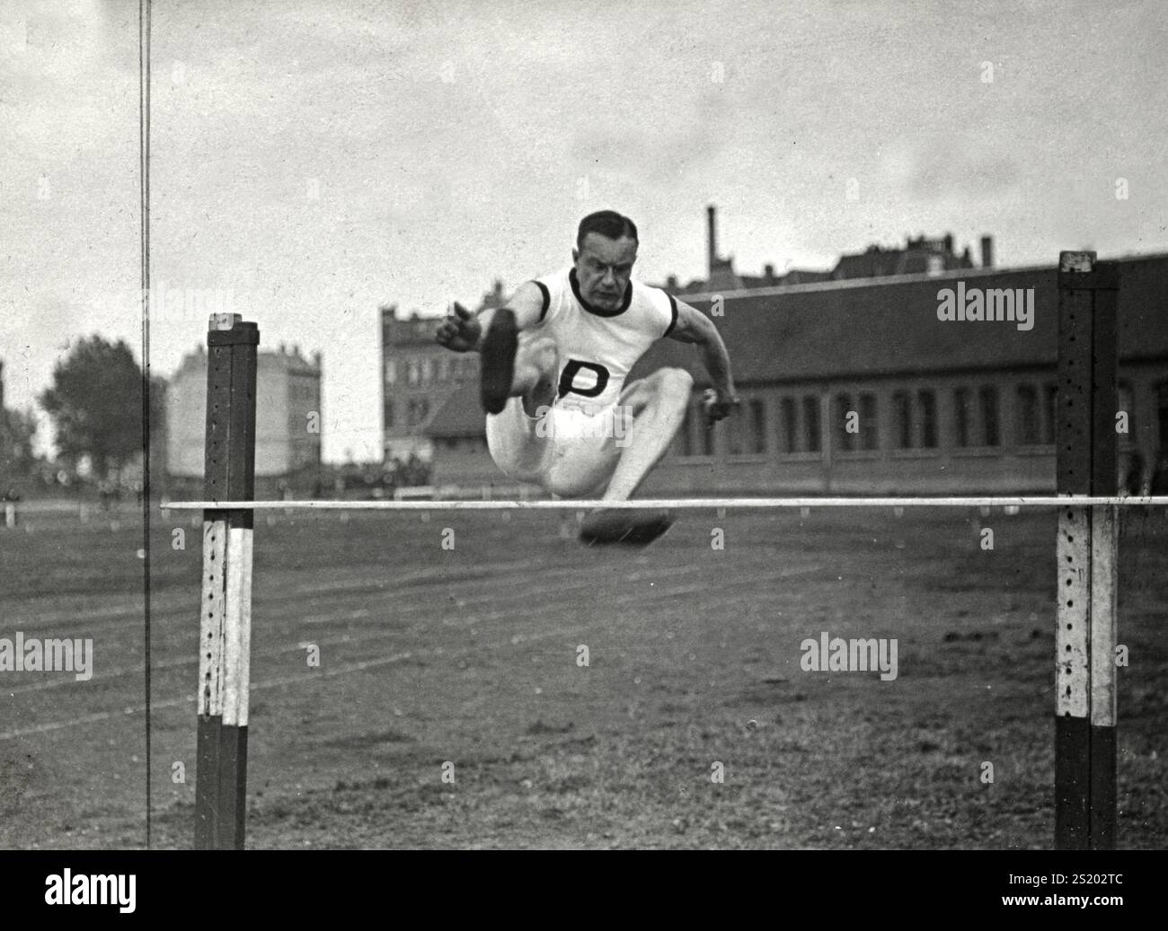 Dane Svend Langkjoer wins the high jump with a jump (without plank) of ...