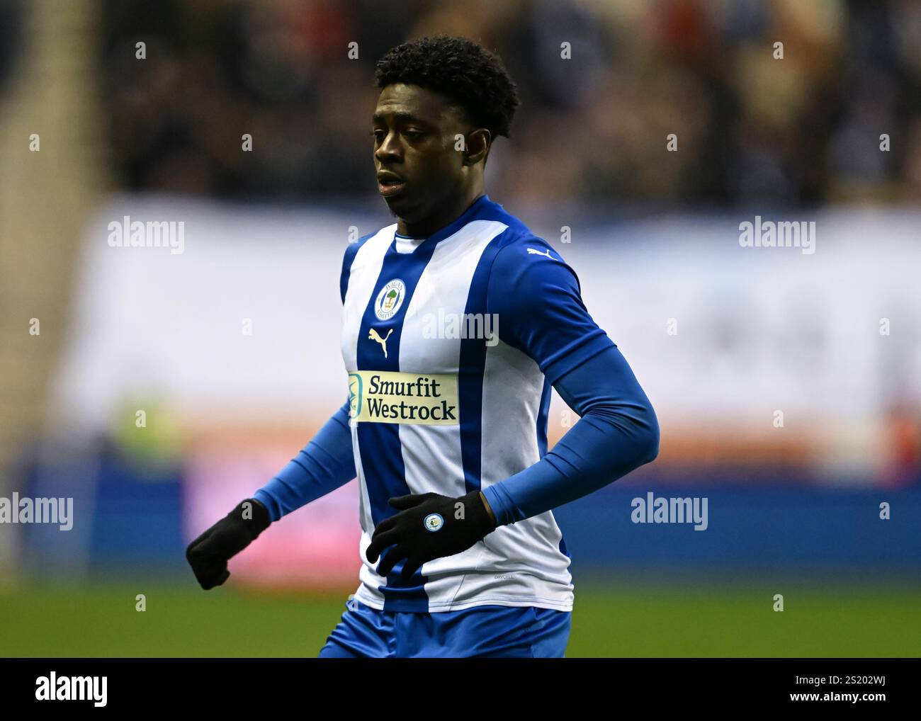 Wigan Athletic's Michael Olakigbe during the Sky Bet League One match ...