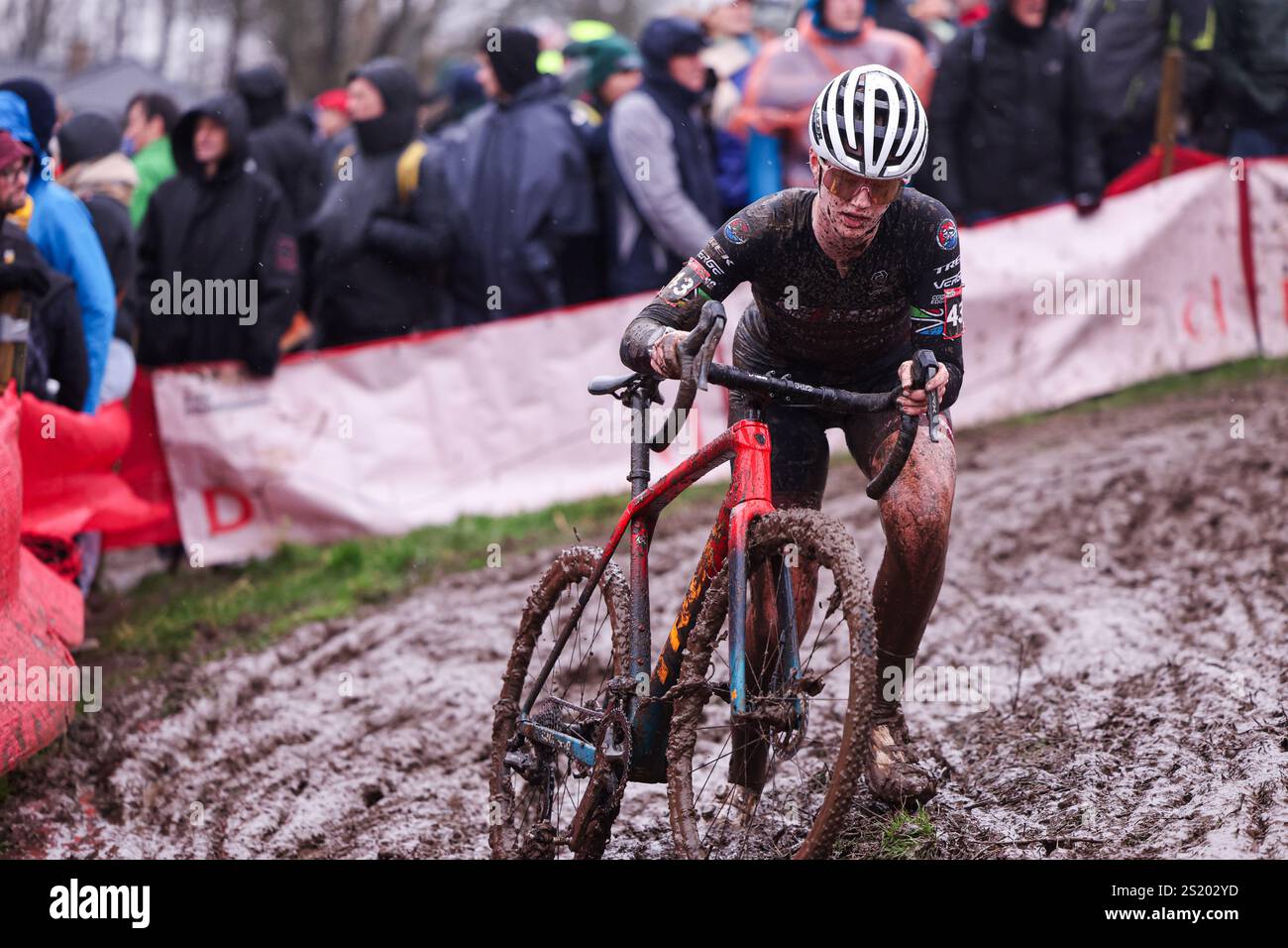 DENDERMONDE, Belgium. , . Lauren Zoerner pictured during the UCI World ...