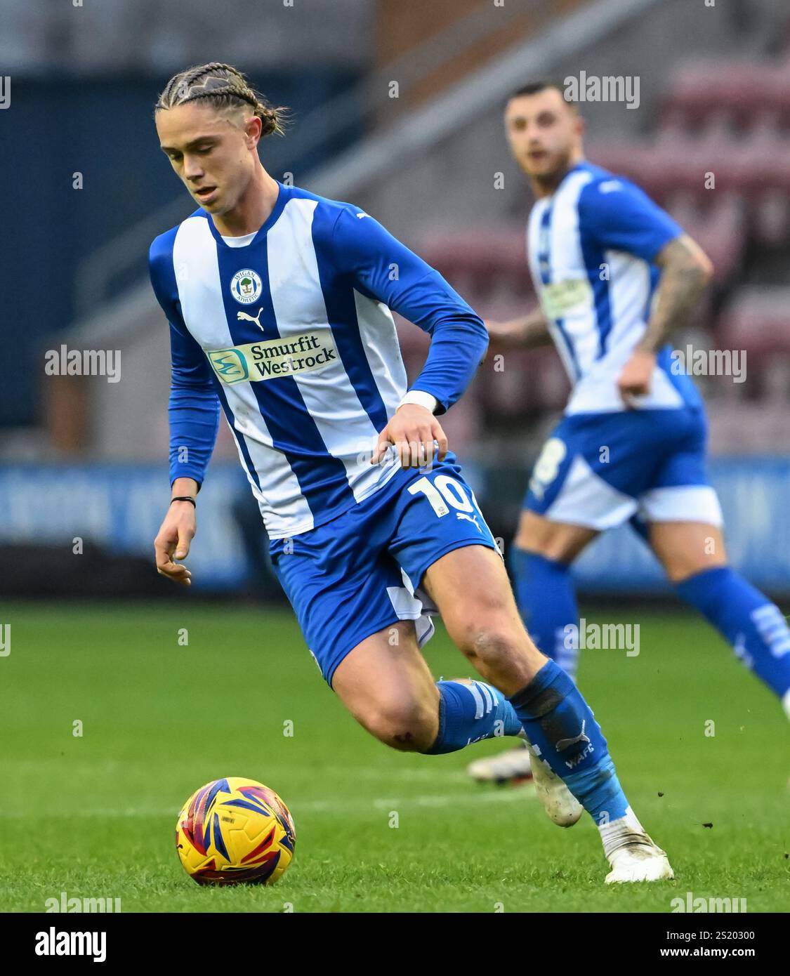 Wigan Athletic's Thelo Aasgaard in action during the Sky Bet League One ...