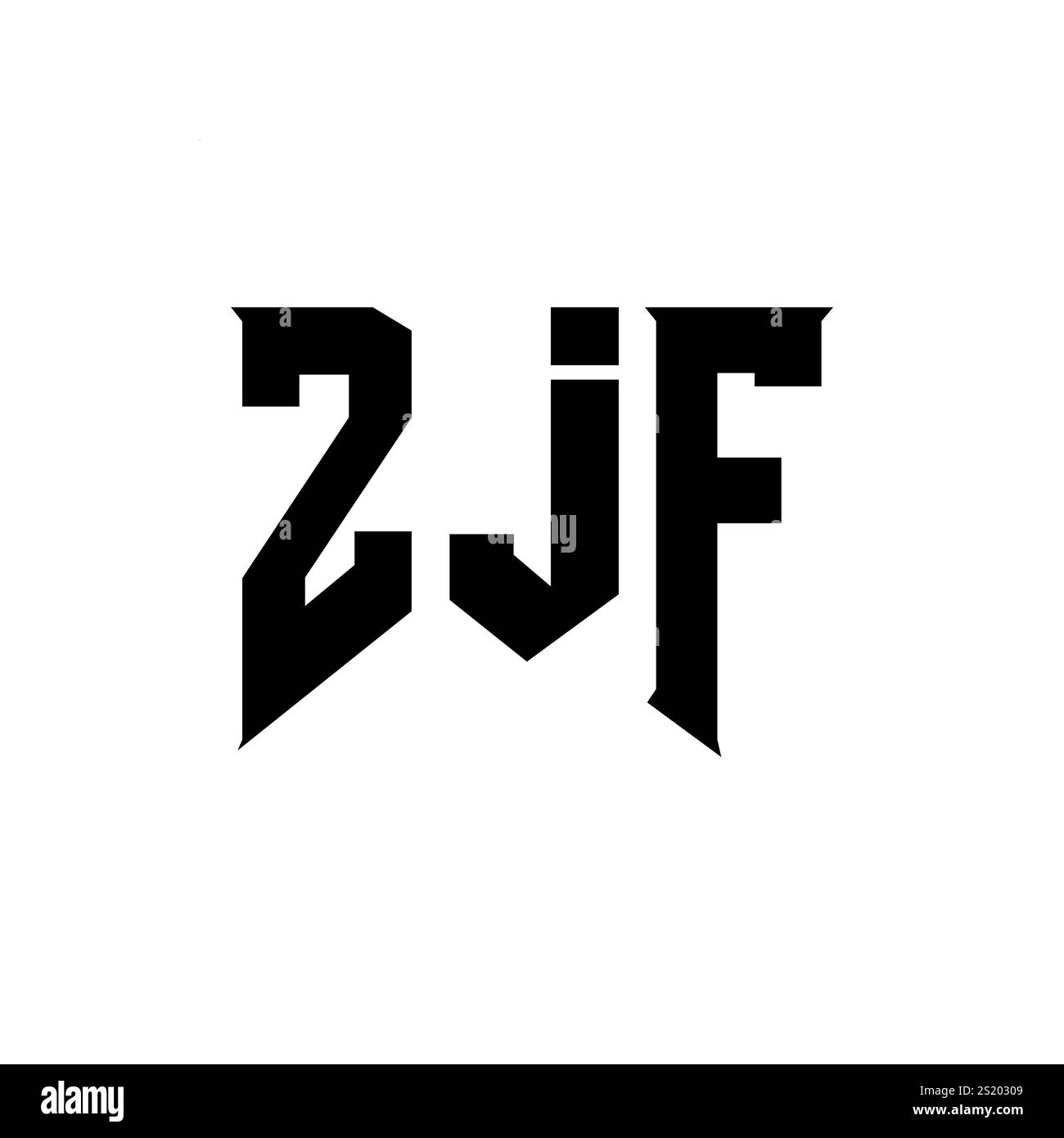Zjf logo design hi-res stock photography and images - Alamy