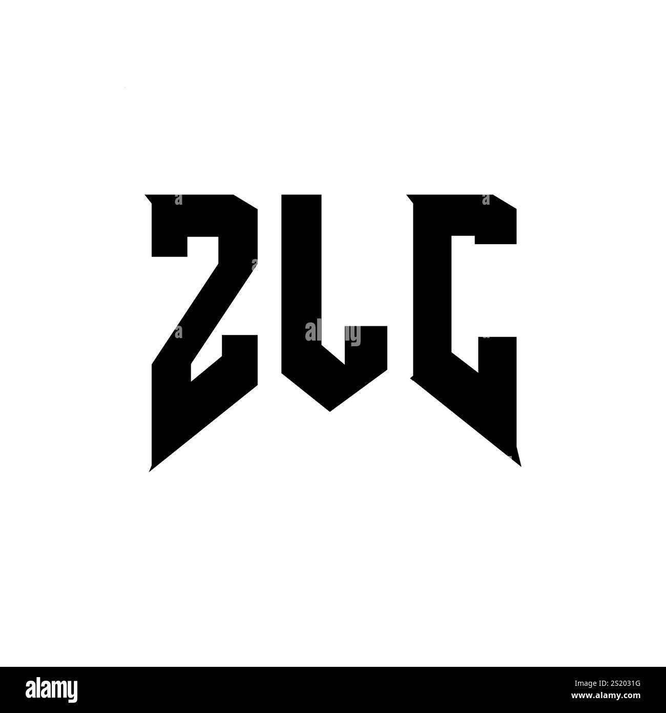 ZLC letter logo design for technology company. ZLC logo design black and white color combination ...