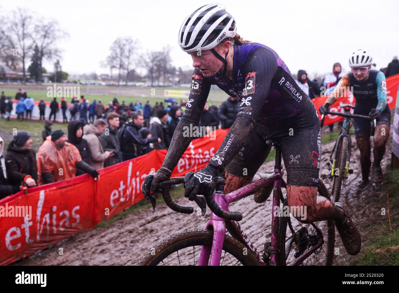 DENDERMONDE, Belgium. , . Bloeme Kalis pictured during the UCI World ...