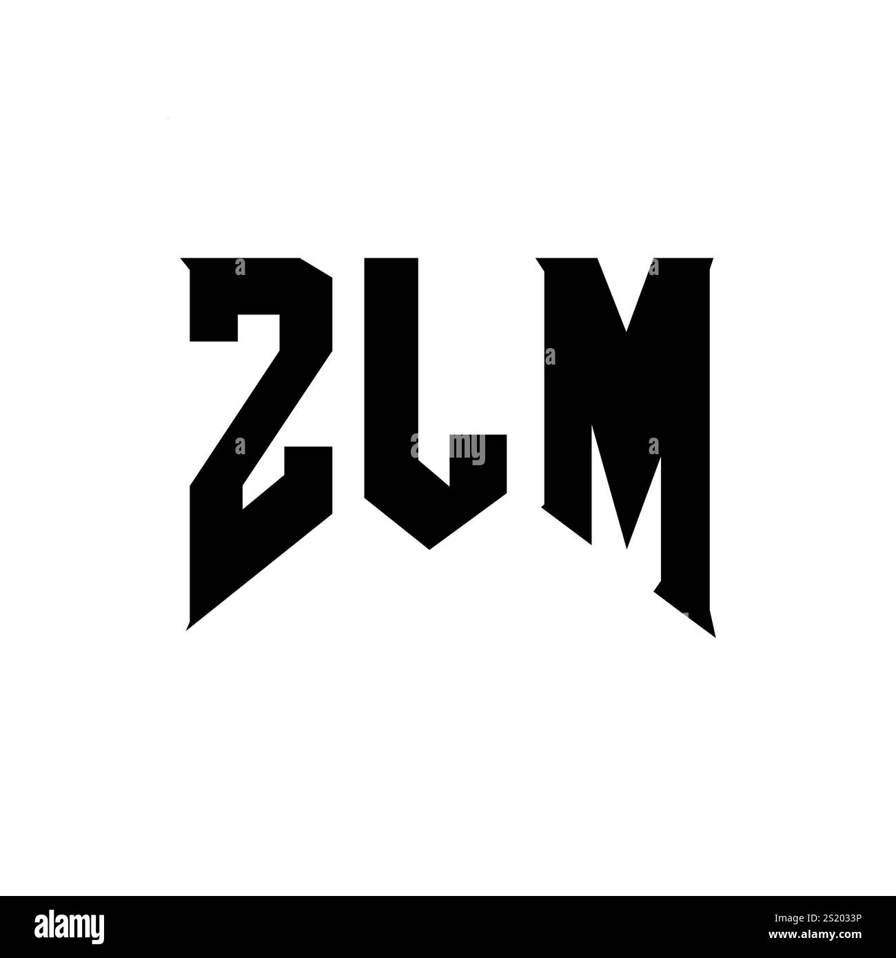 Zlm logo design Stock Vector Images - Alamy