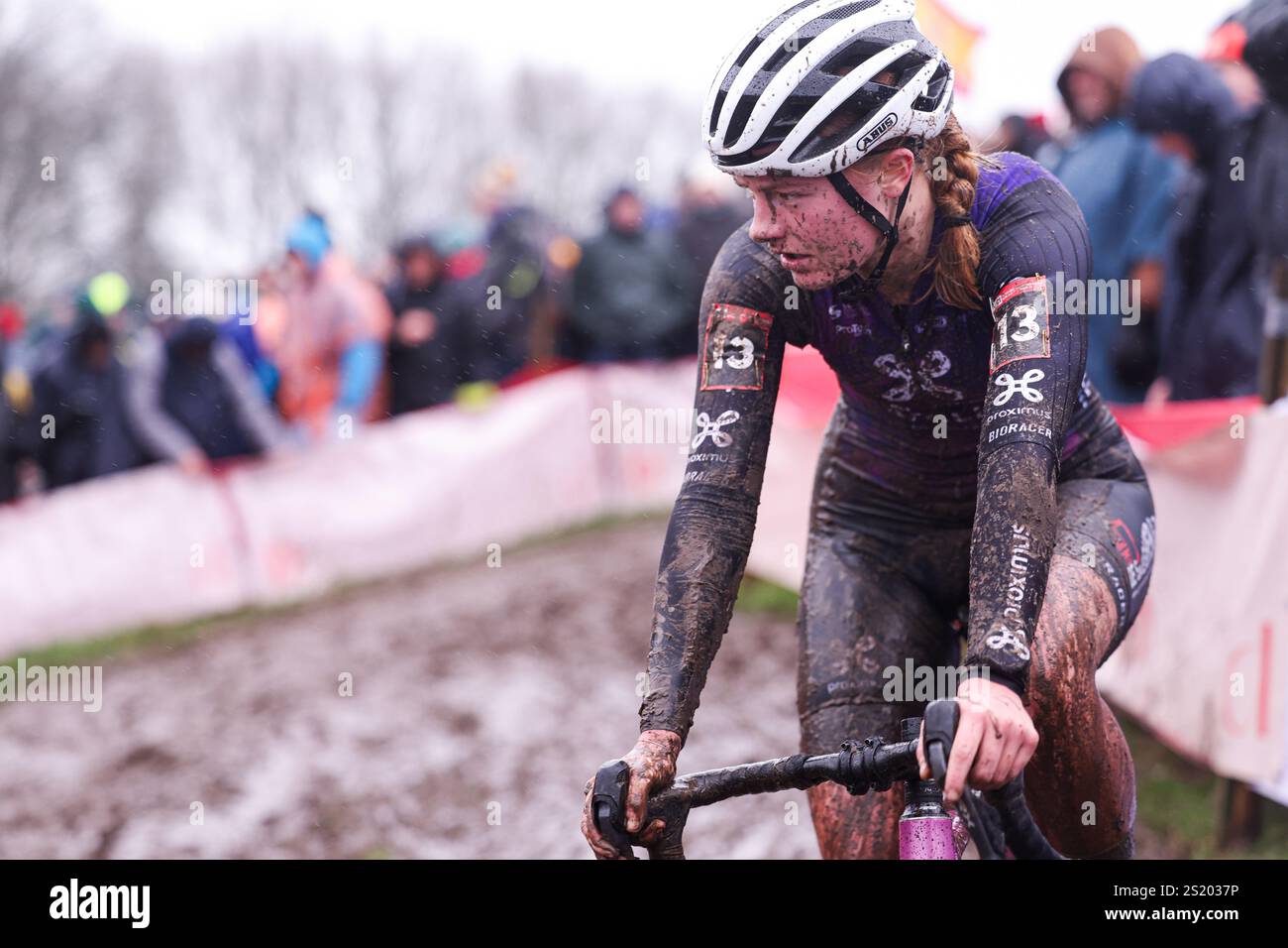 DENDERMONDE, Belgium. , . Bloeme Kalis pictured during the UCI World ...
