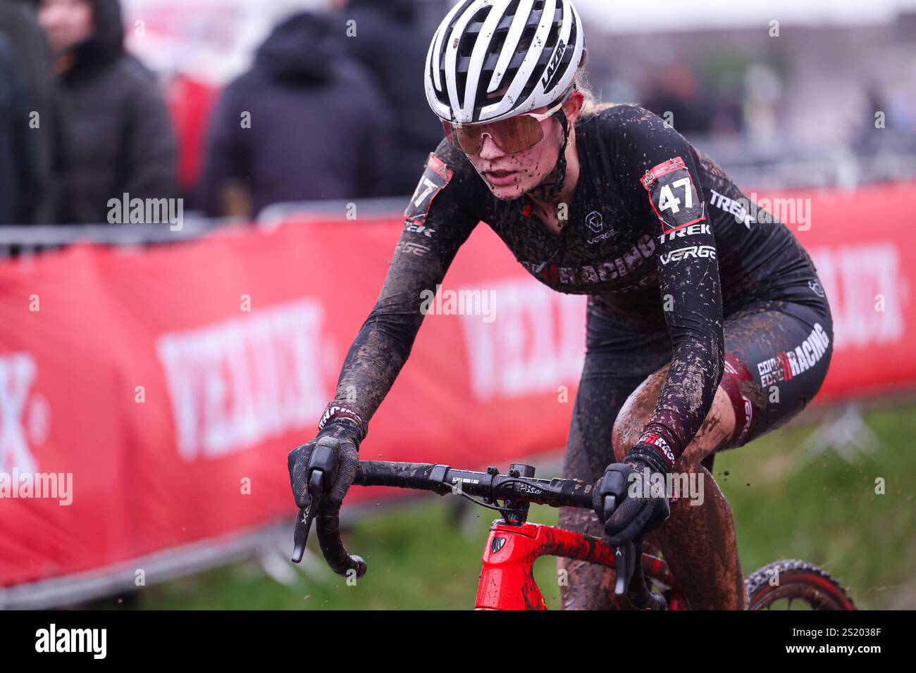 DENDERMONDE, Belgium. , . Mia Aseltine pictured during the UCI World ...