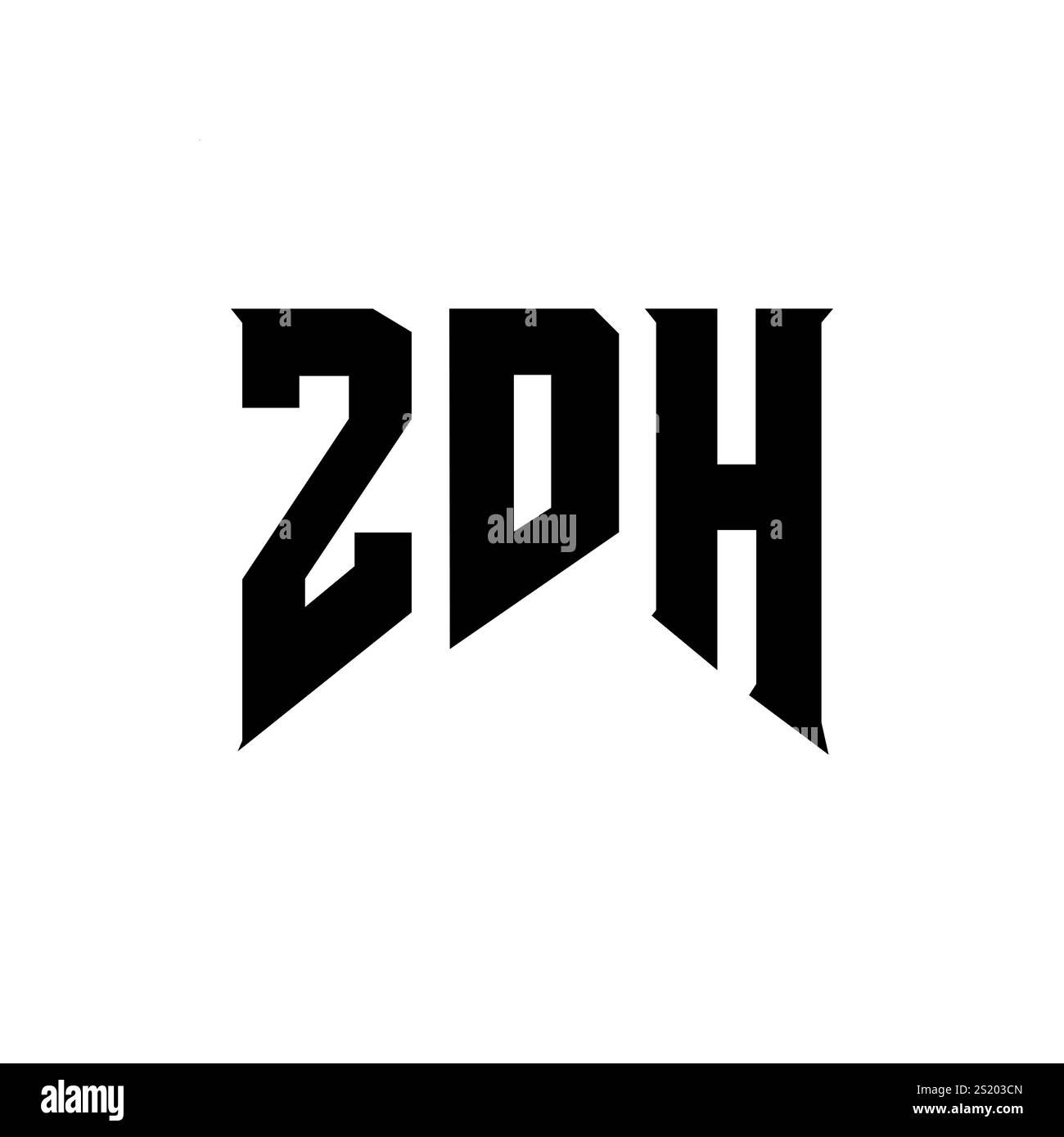 Zdh logo design hi-res stock photography and images - Alamy