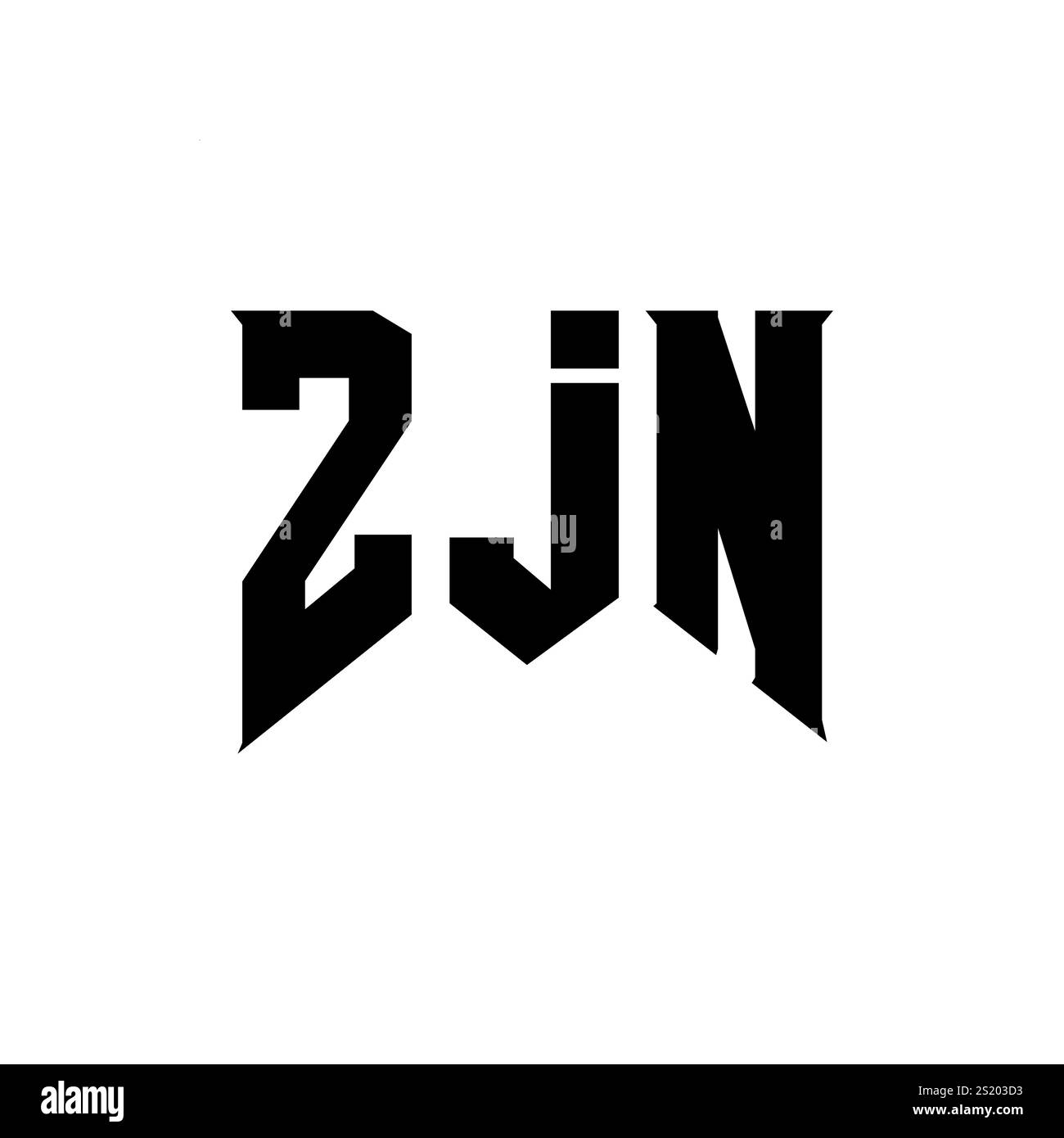 Zjn logo design Stock Vector Images - Alamy