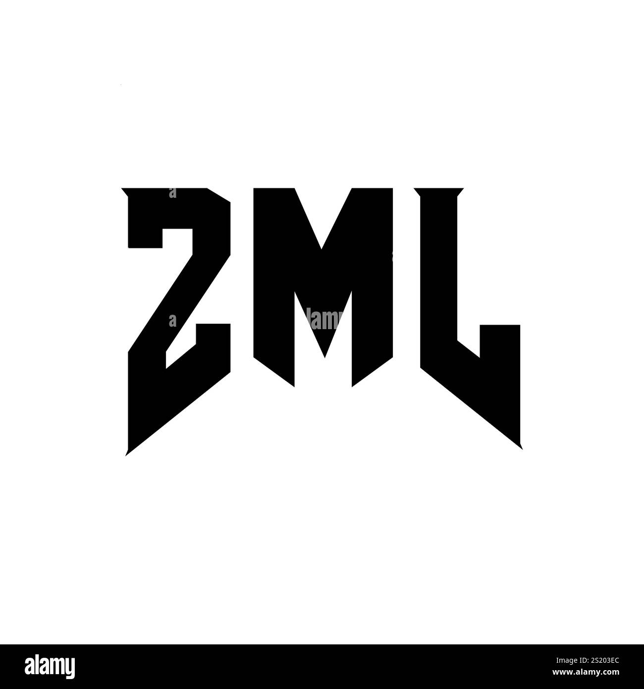 Zml logo design Stock Vector Images - Alamy