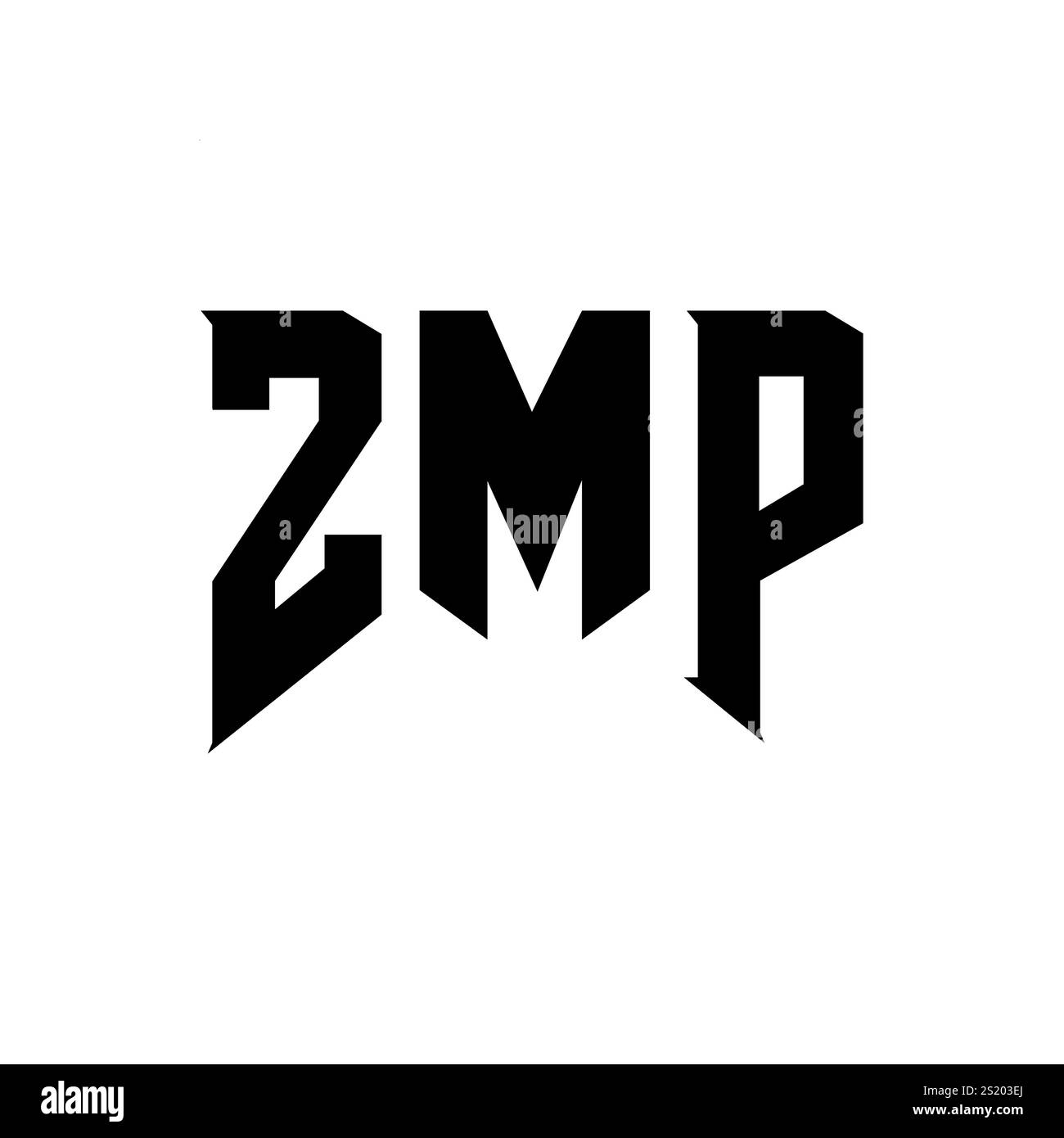 ZMP letter logo design for technology company. ZMP logo design black ...
